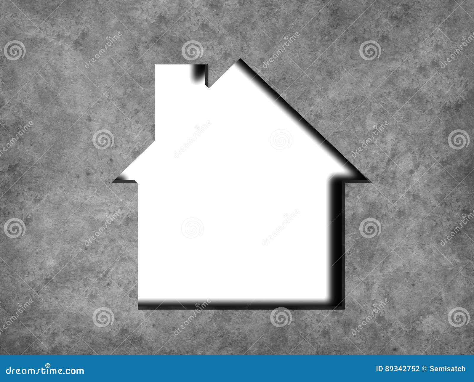 House Icon on Concrete Background Stock Illustration - Illustration of ...
