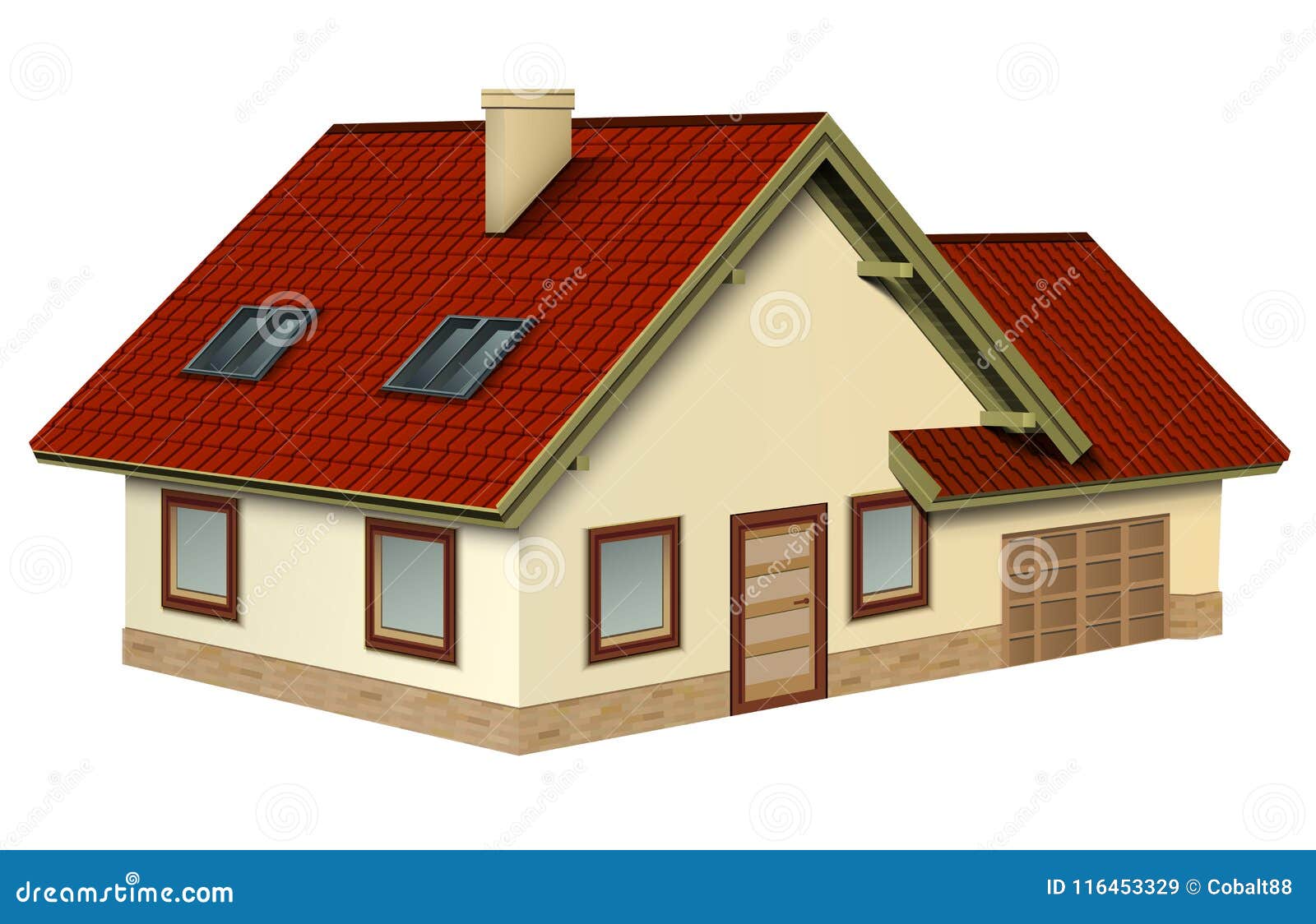House icon 3D stock vector. Illustration of apartment - 116453329