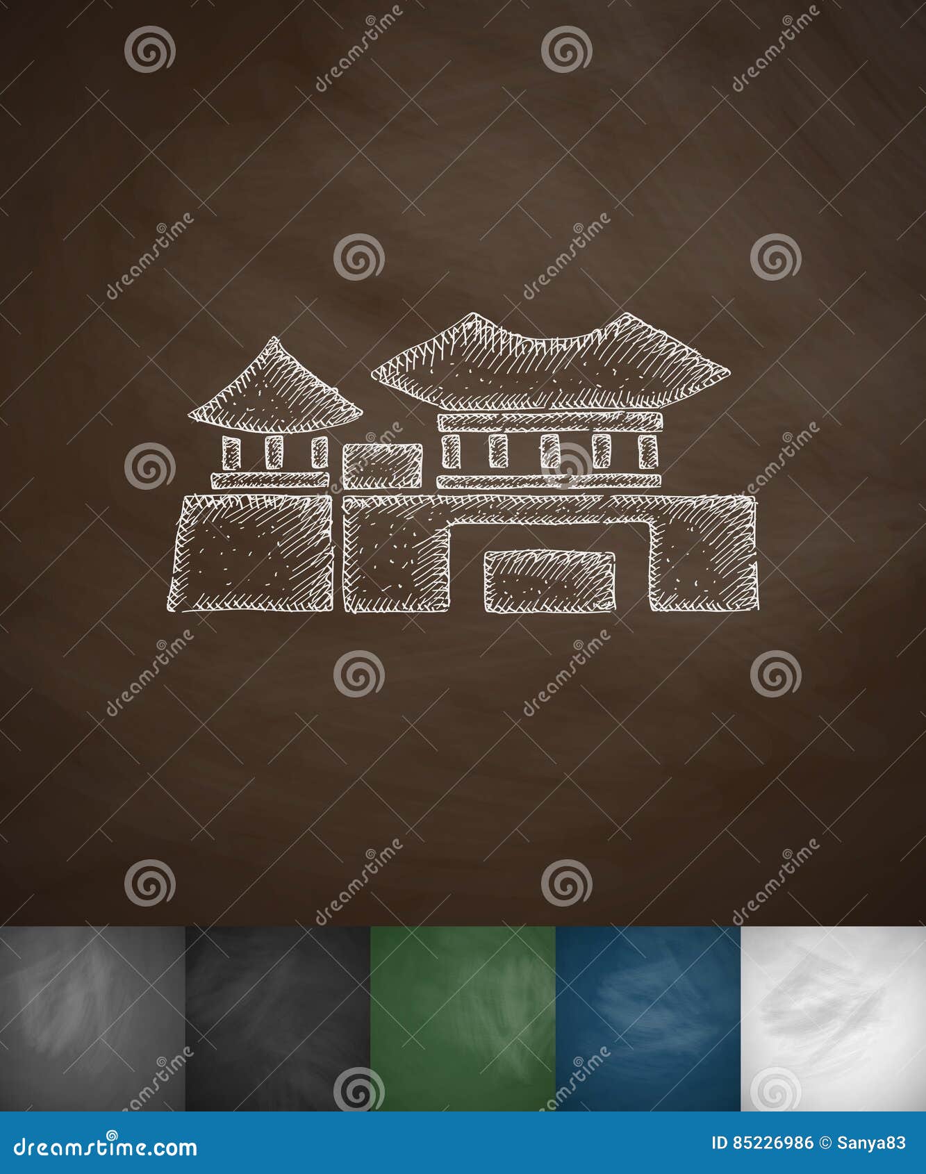 House Icon. Hand Drawn Vector Illustration Stock Vector - Illustration ...