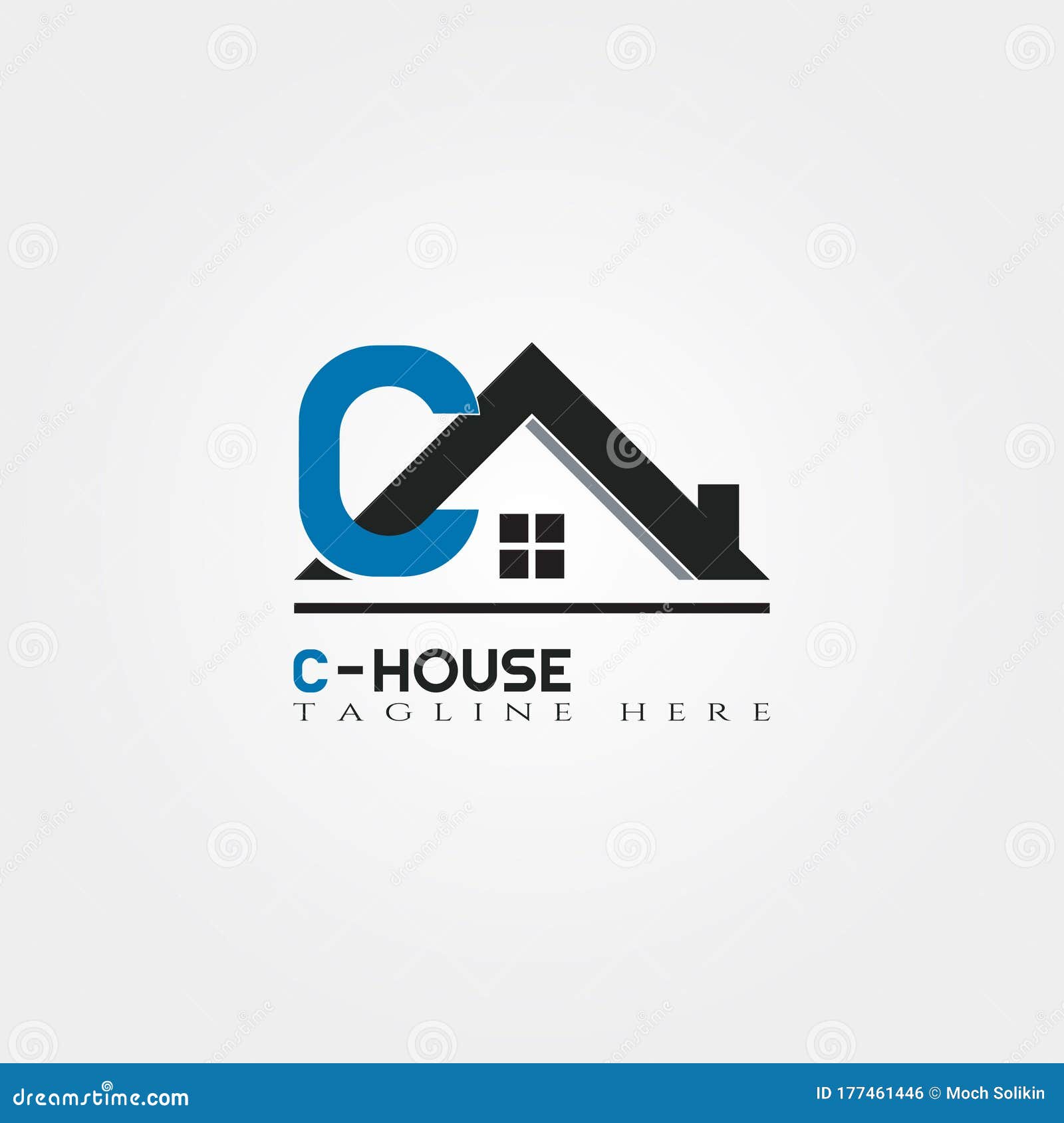 House Icon Template with C Letter, Home Creative Vector Logo Design ...