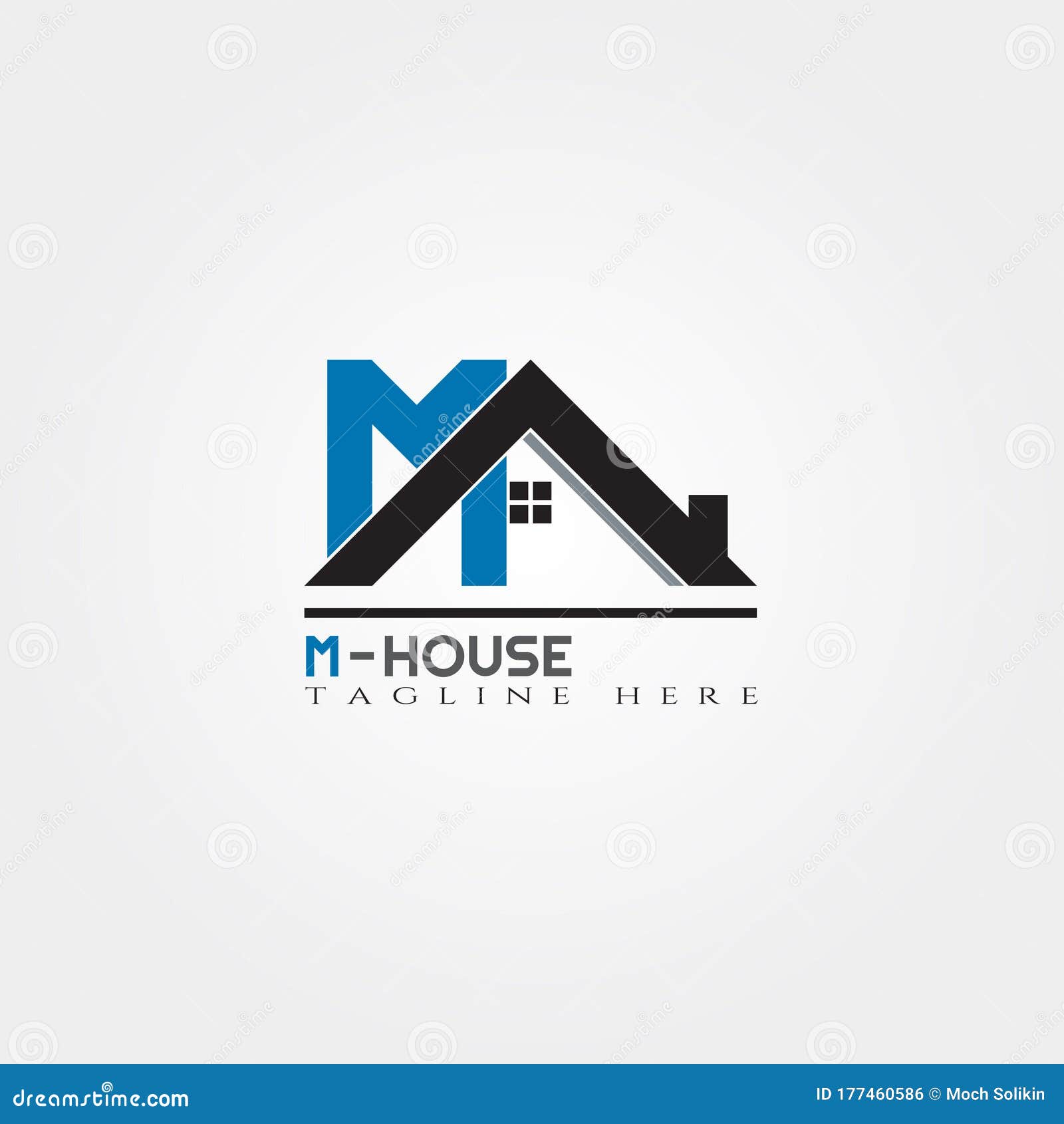 House Icon Template with M Letter, Home Creative Vector Logo Design ...