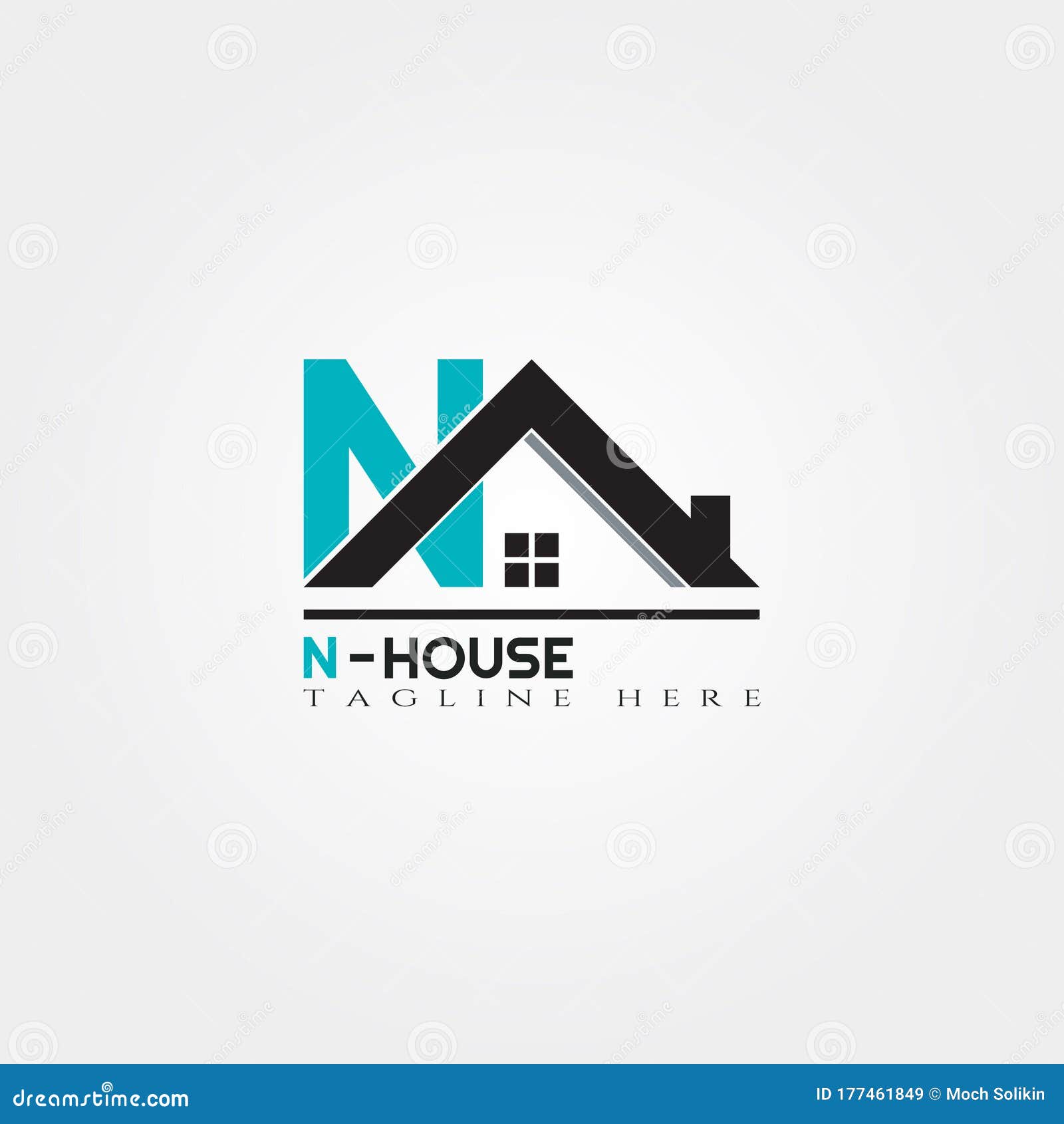 House Icon Template With N Letter, Home Creative Vector Logo Design ...