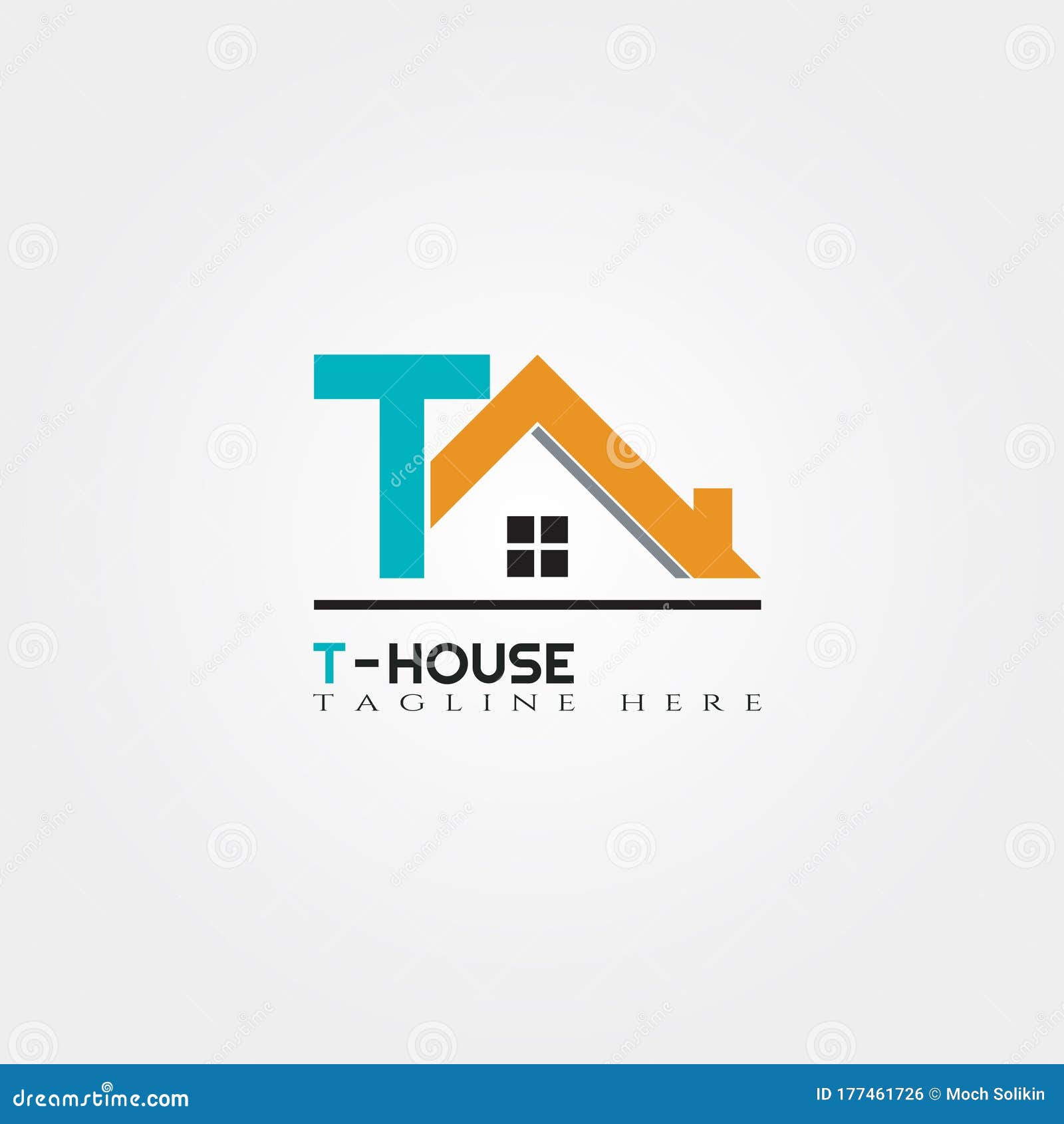 House Icon Template with T Letter, Home Creative Vector Logo Design ...