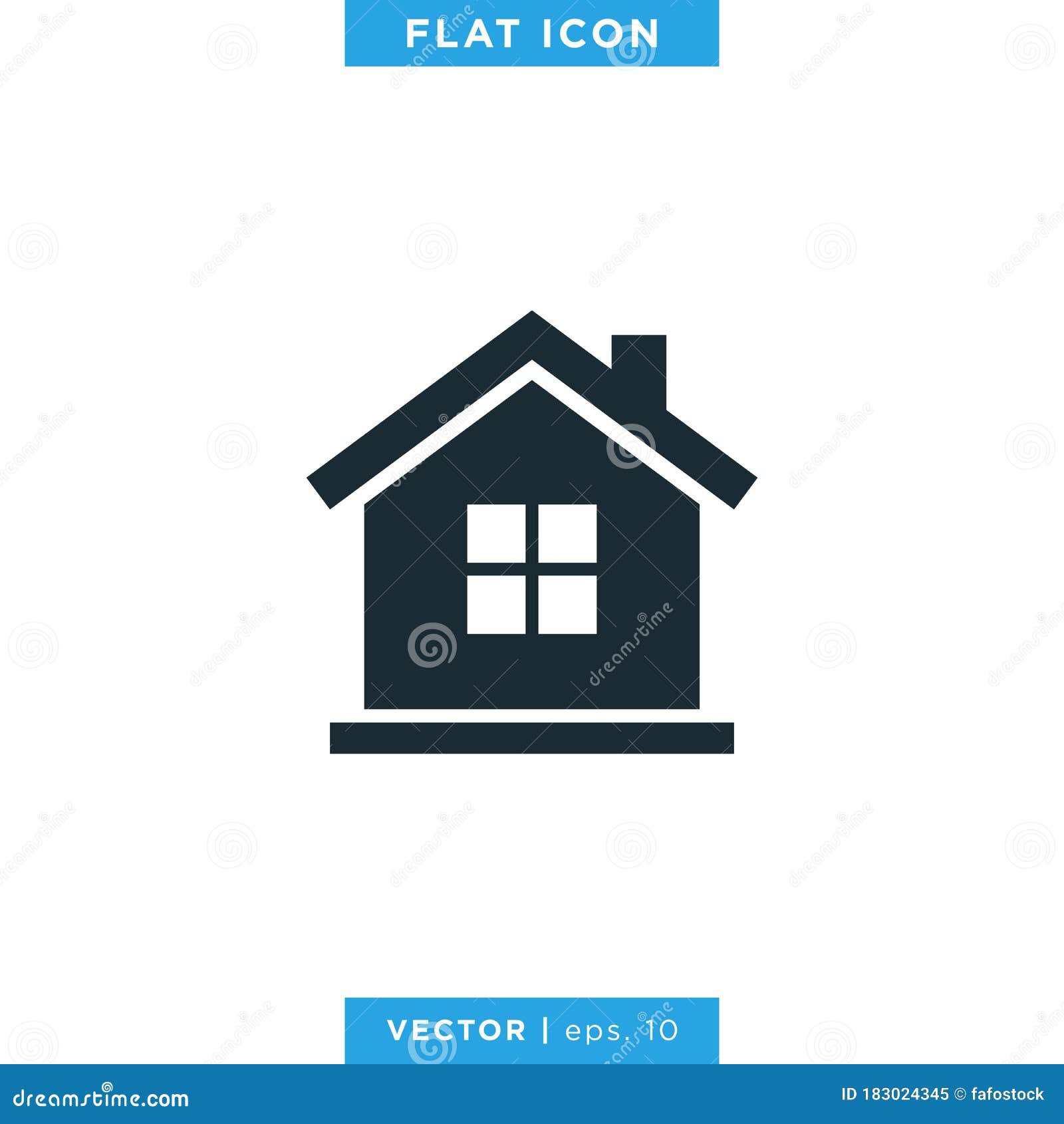 House Icon Vector Logo Design Template. Stock Vector - Illustration of ...