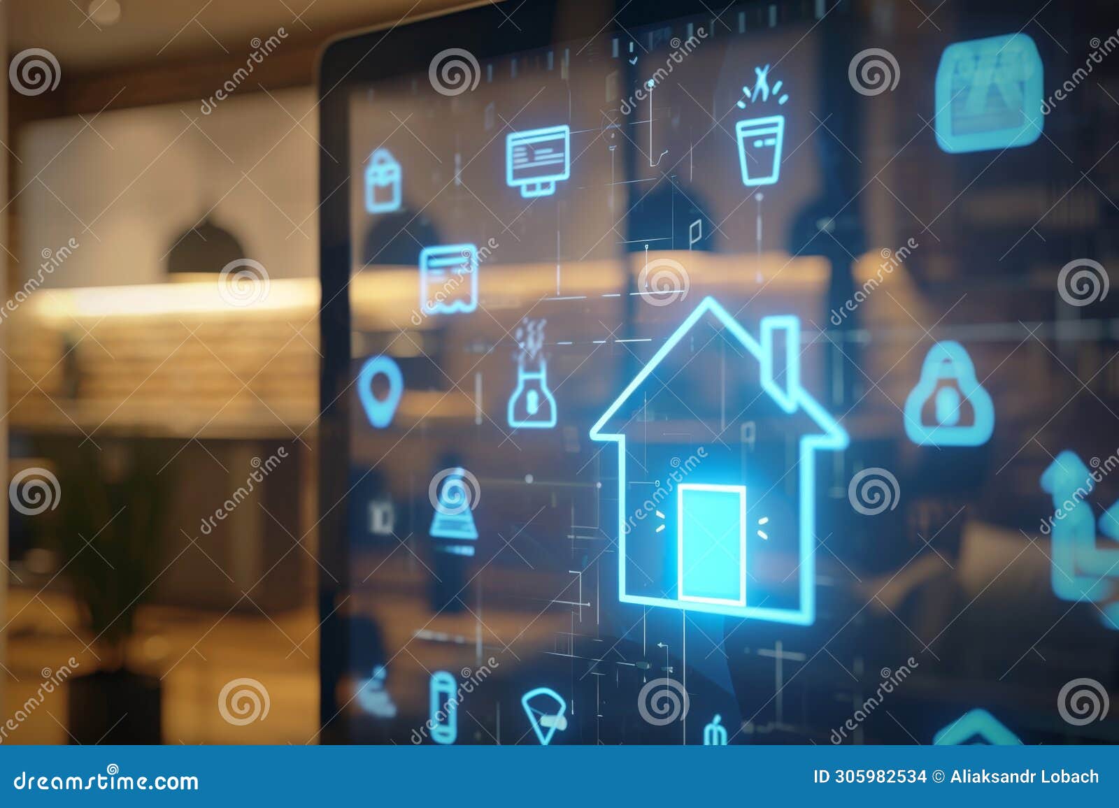 The House Icon is Virtual .the Concept of an Application for Smart Home ...