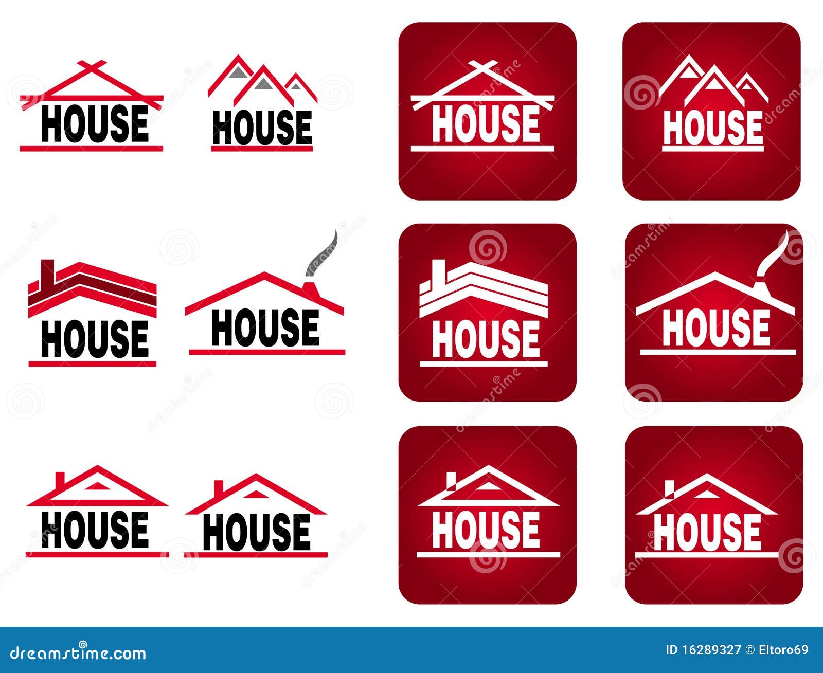 House icons stock vector. Illustration of wallpaper, icon - 16289327