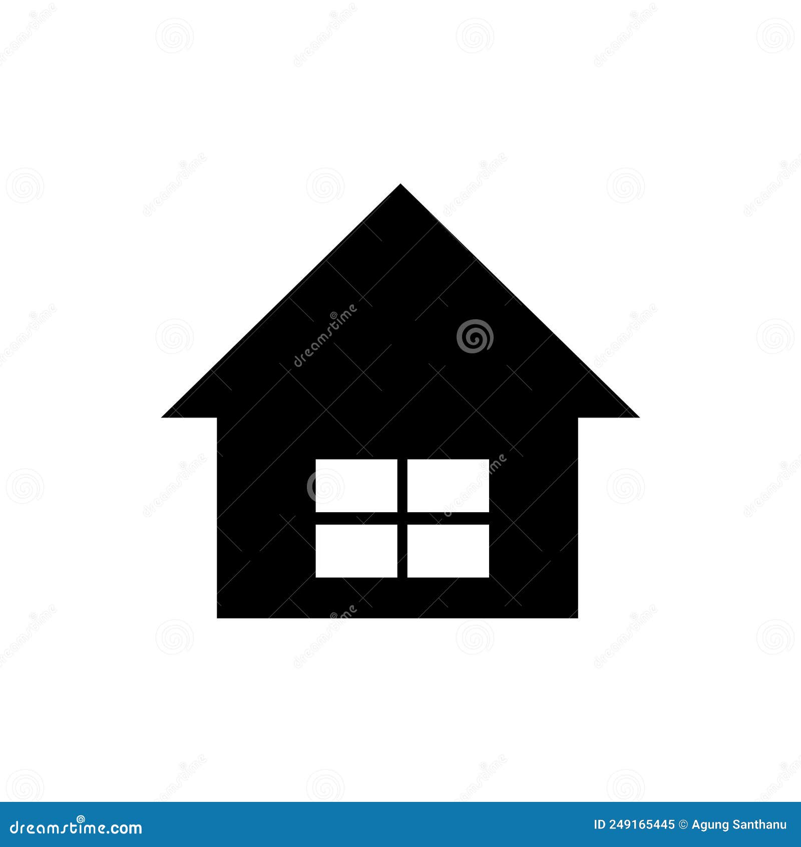 Simple Housing Icon Home Developer Logo Vector Art Stock Vector ...