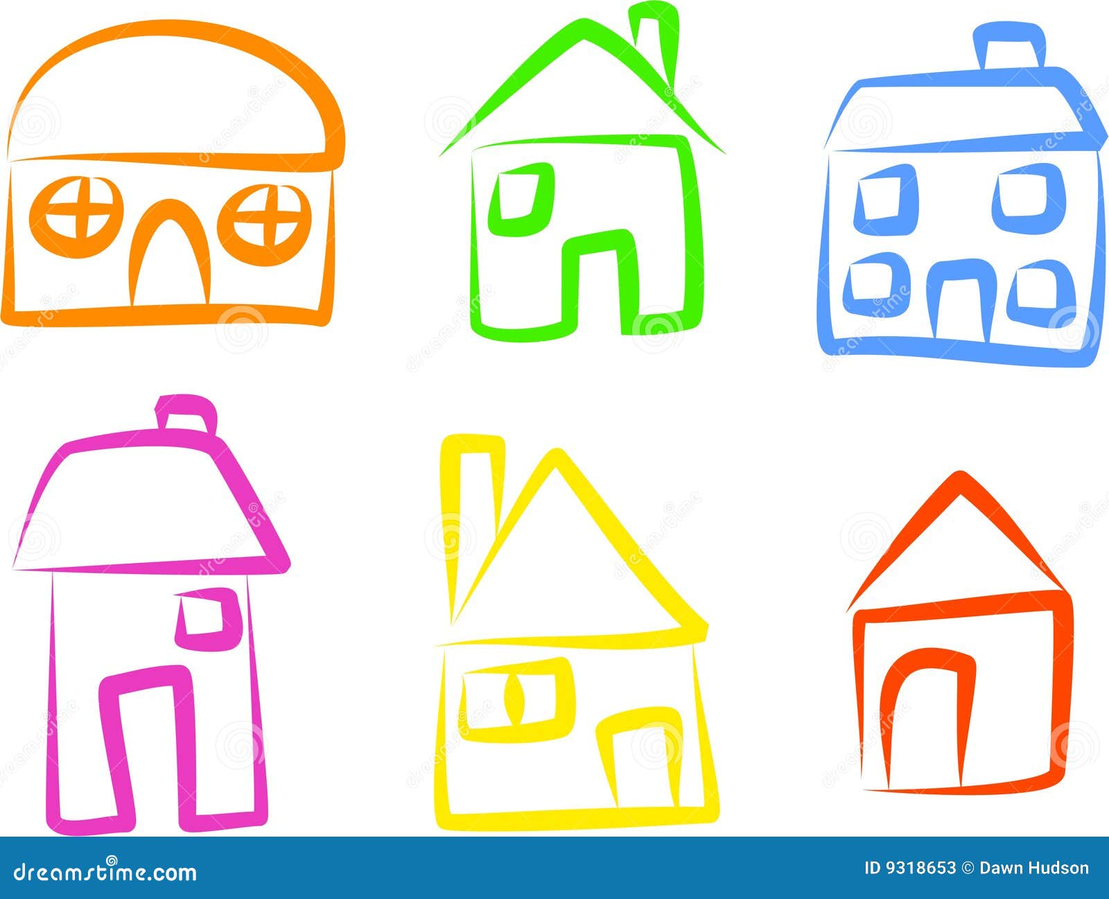House icons stock vector. Illustration of elements, property - 9318653