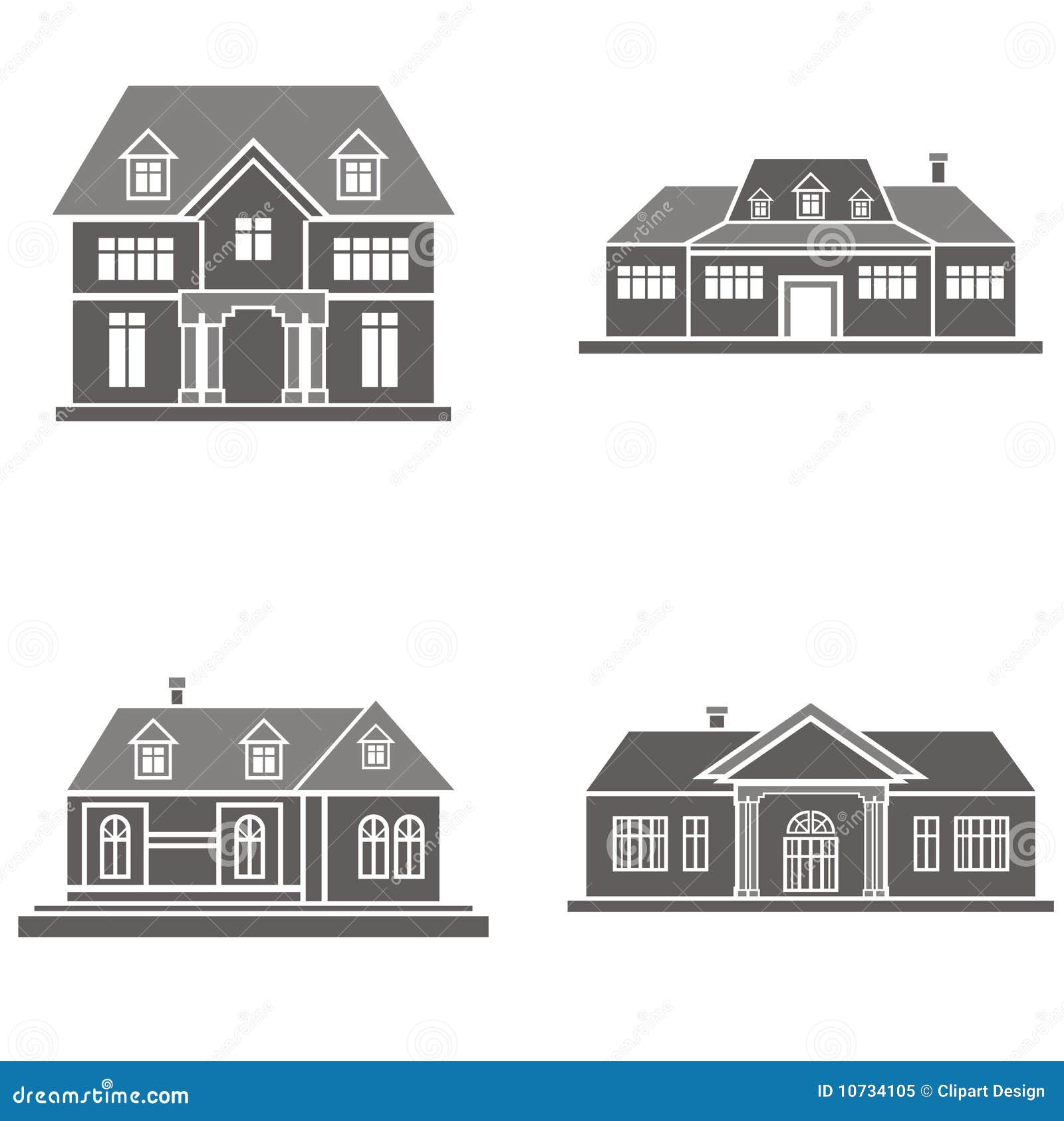 House illustrations stock illustration. Illustration of urban - 10734105