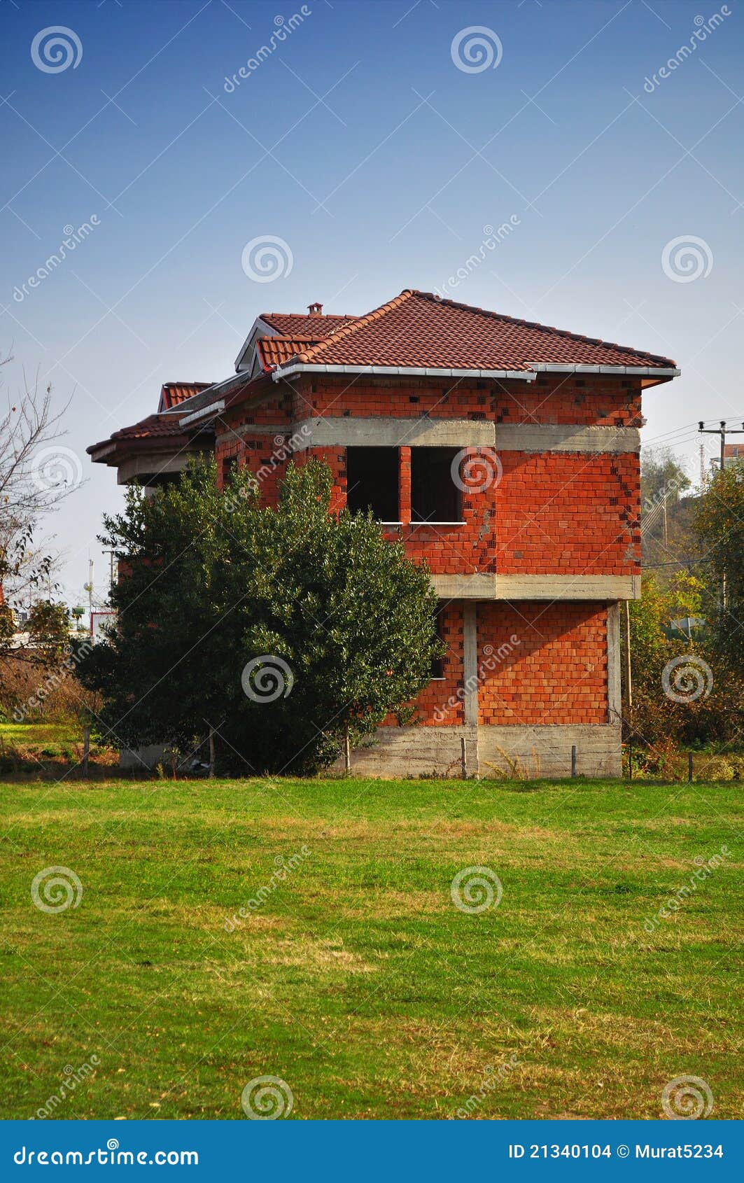 House Incomplete stock photo. Image of wall, house, tile - 21340104