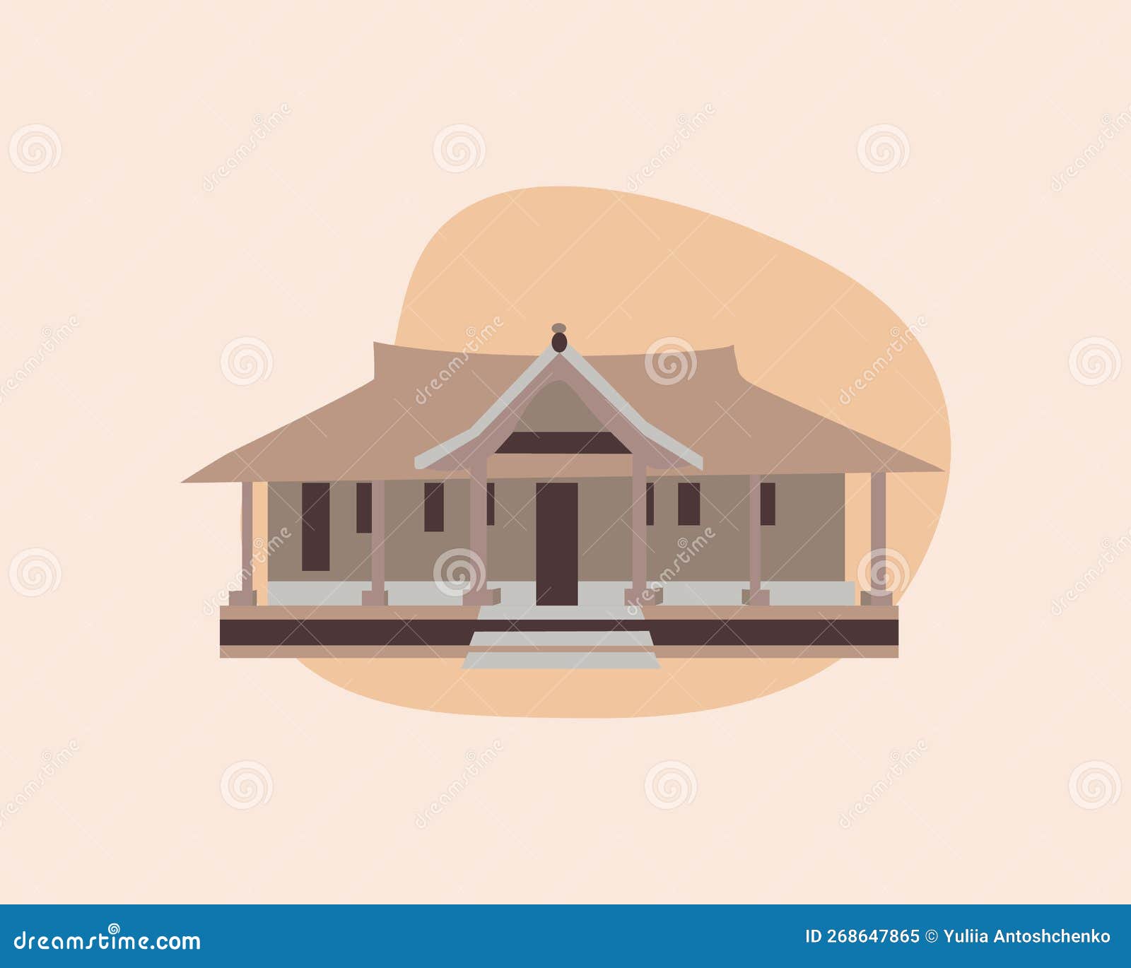 House of India. stock vector. Illustration of lighting - 268647865