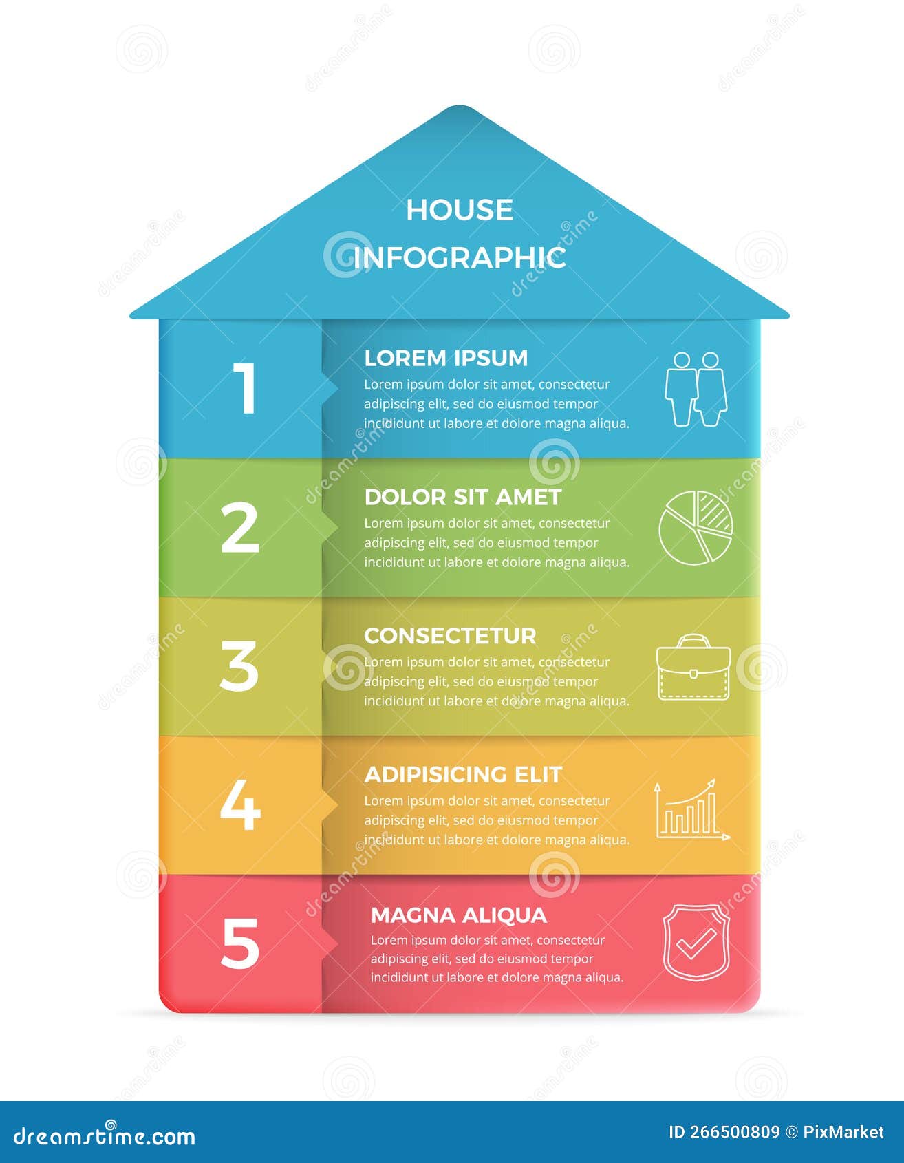 House - Infographic Template Stock Vector - Illustration of home ...