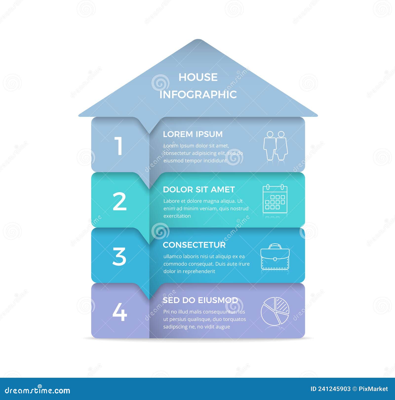 House - Infographic Template Stock Vector - Illustration of infographic ...