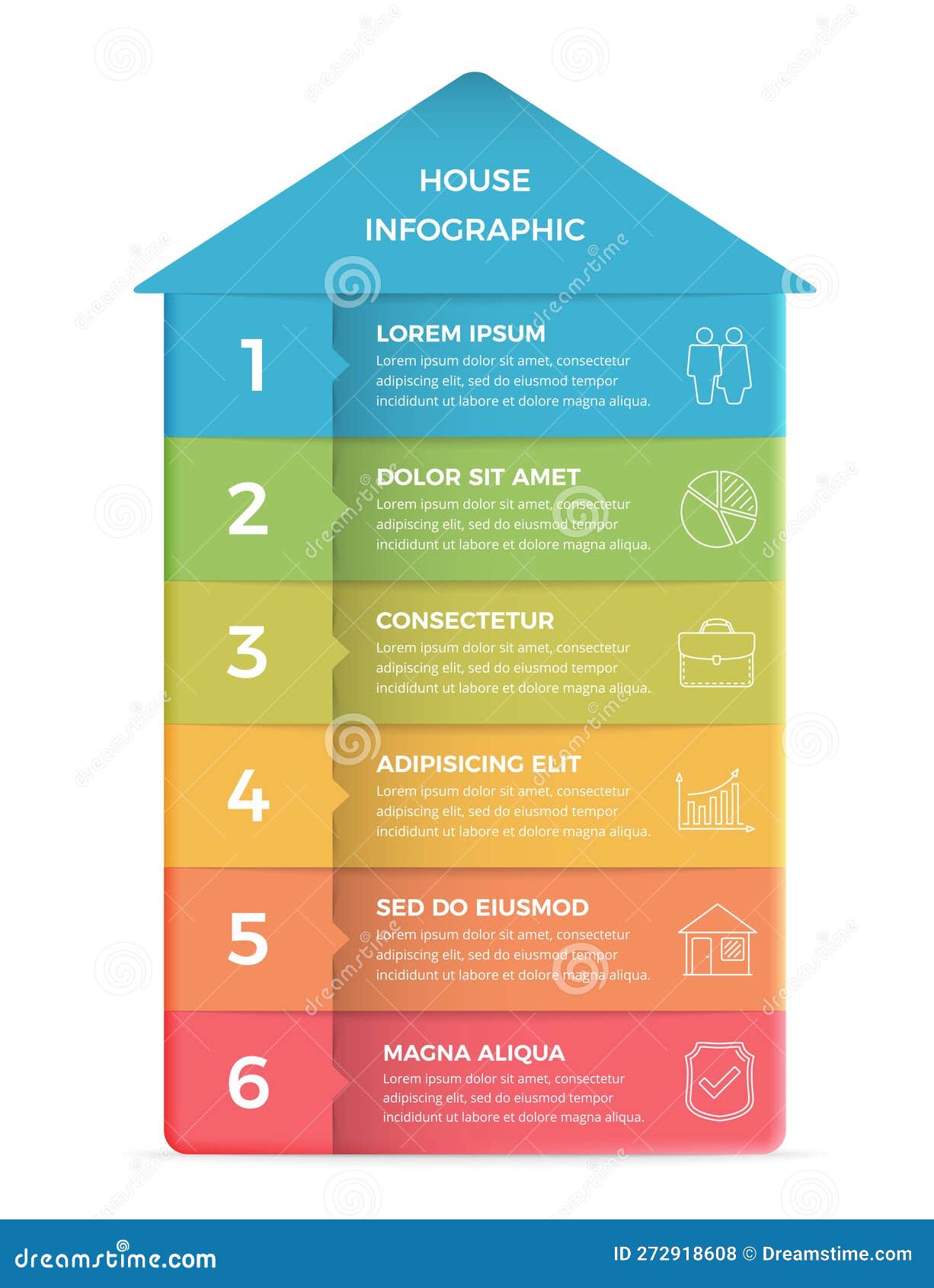House - Infographic Template Stock Vector - Illustration of ...