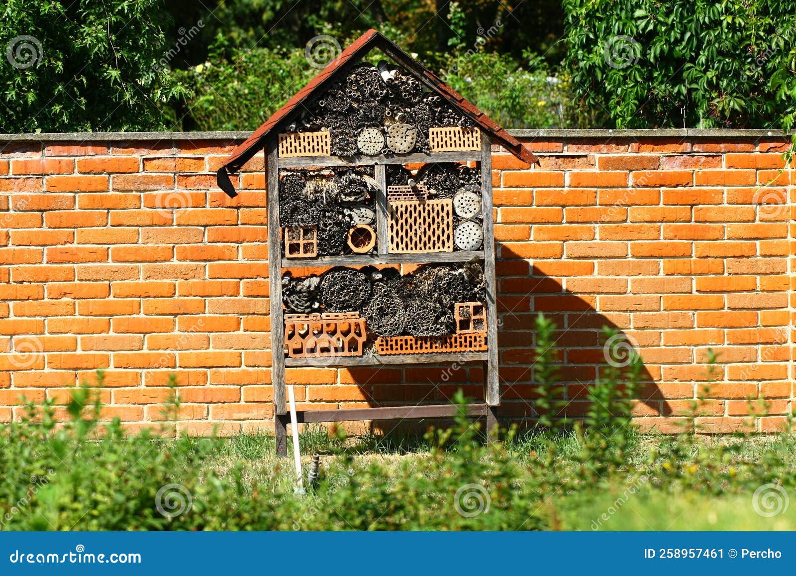 House for insects stock image. Image of bricks, sustainability - 258957461