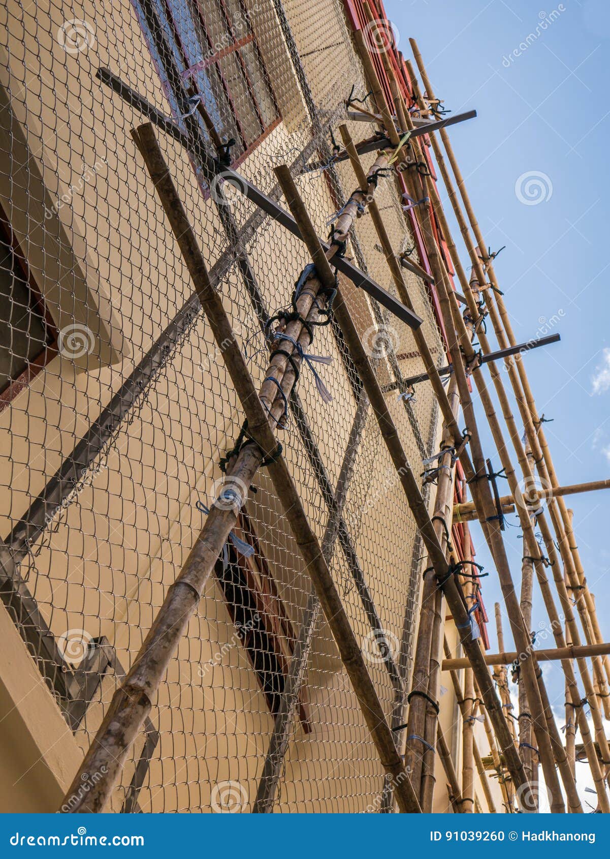 The House Installs a Metal Mesh To Protect Th Stock Photo - Image of ...
