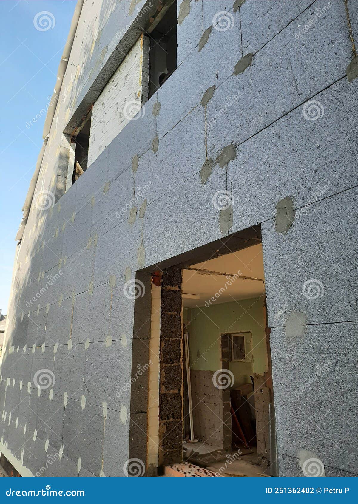 House Insulation with Styrofoam Stock Photo - Image of hotness ...