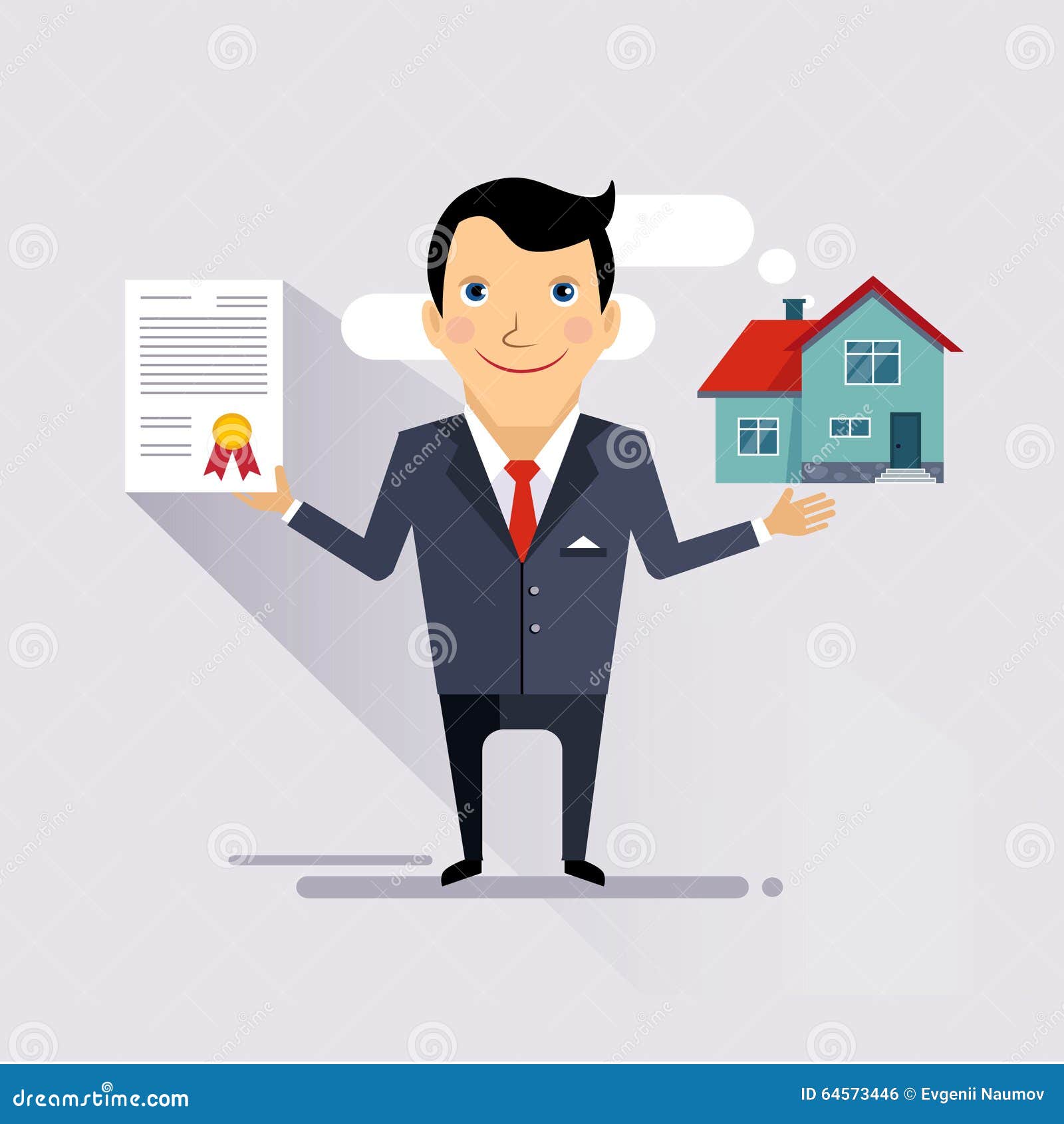 House Insurance Contract Vector Stock Vector - Illustration of ...