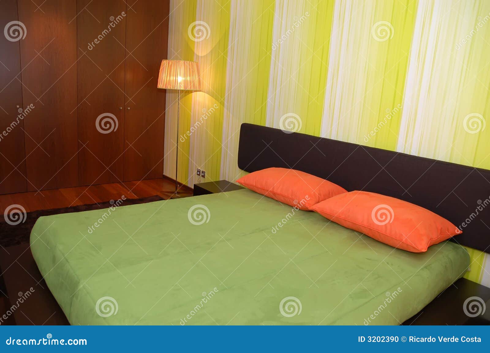 House interior the bed stock photo. Image of furnishing - 3202390