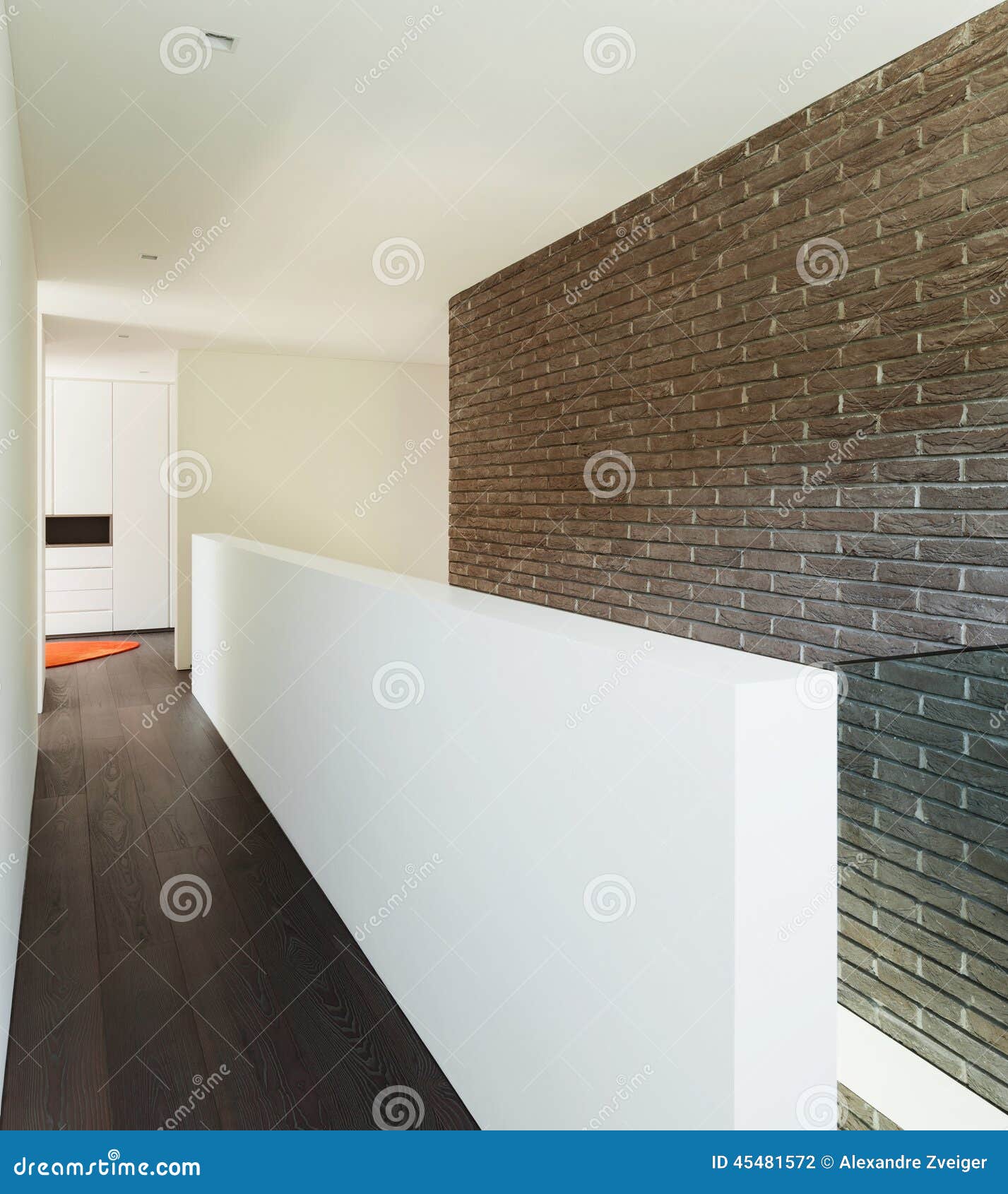 House Interior, Passage View Stock Photo - Image of cement ...