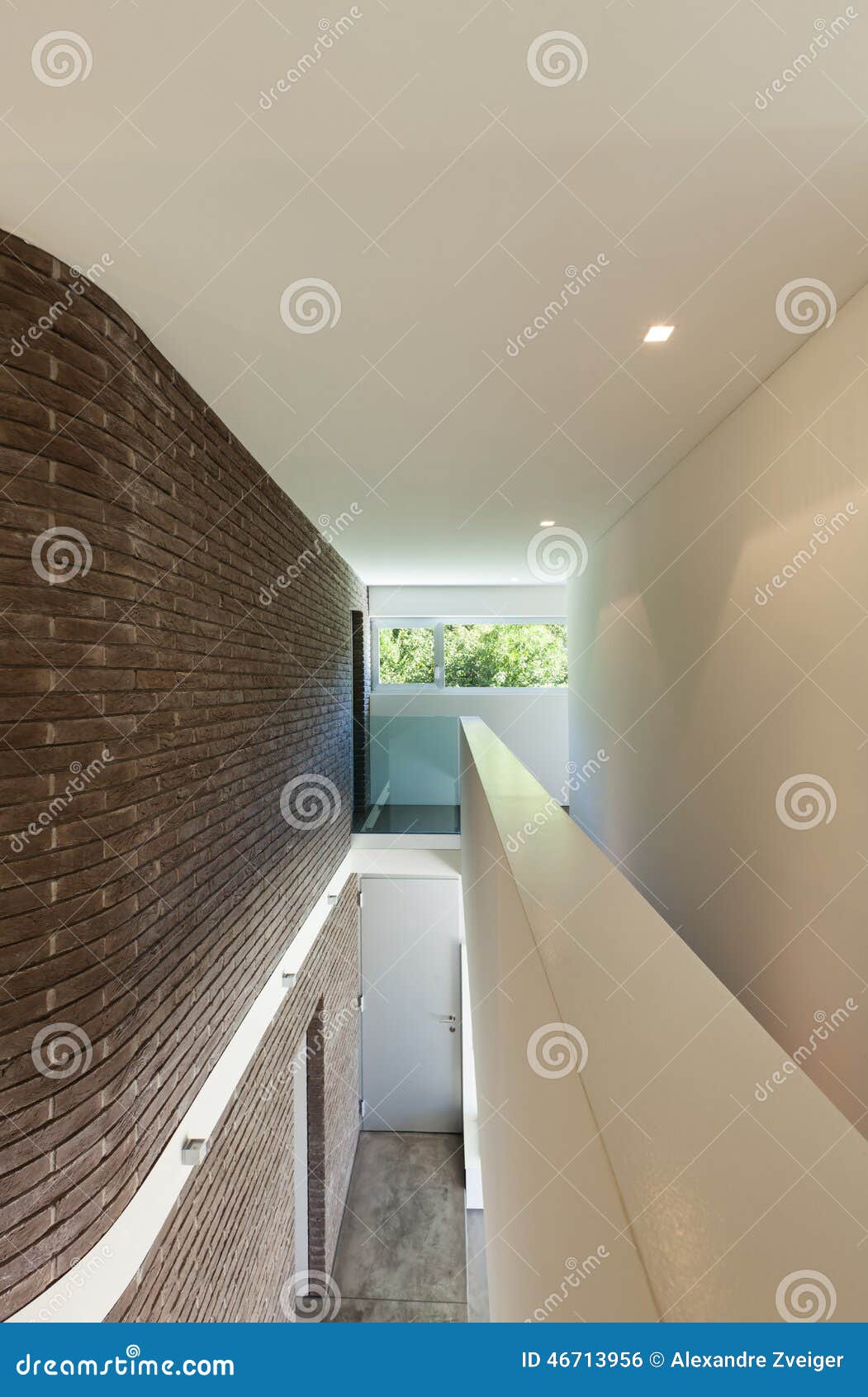 House Interior, Passage View Stock Photo - Image of loft, interior ...