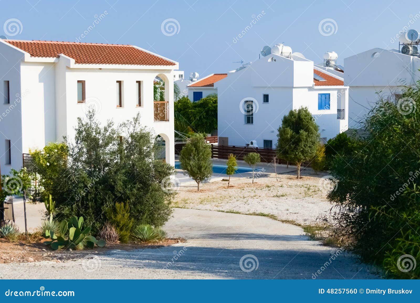 House on the Island of Cyprus Stock Photo - Image of plaster ...