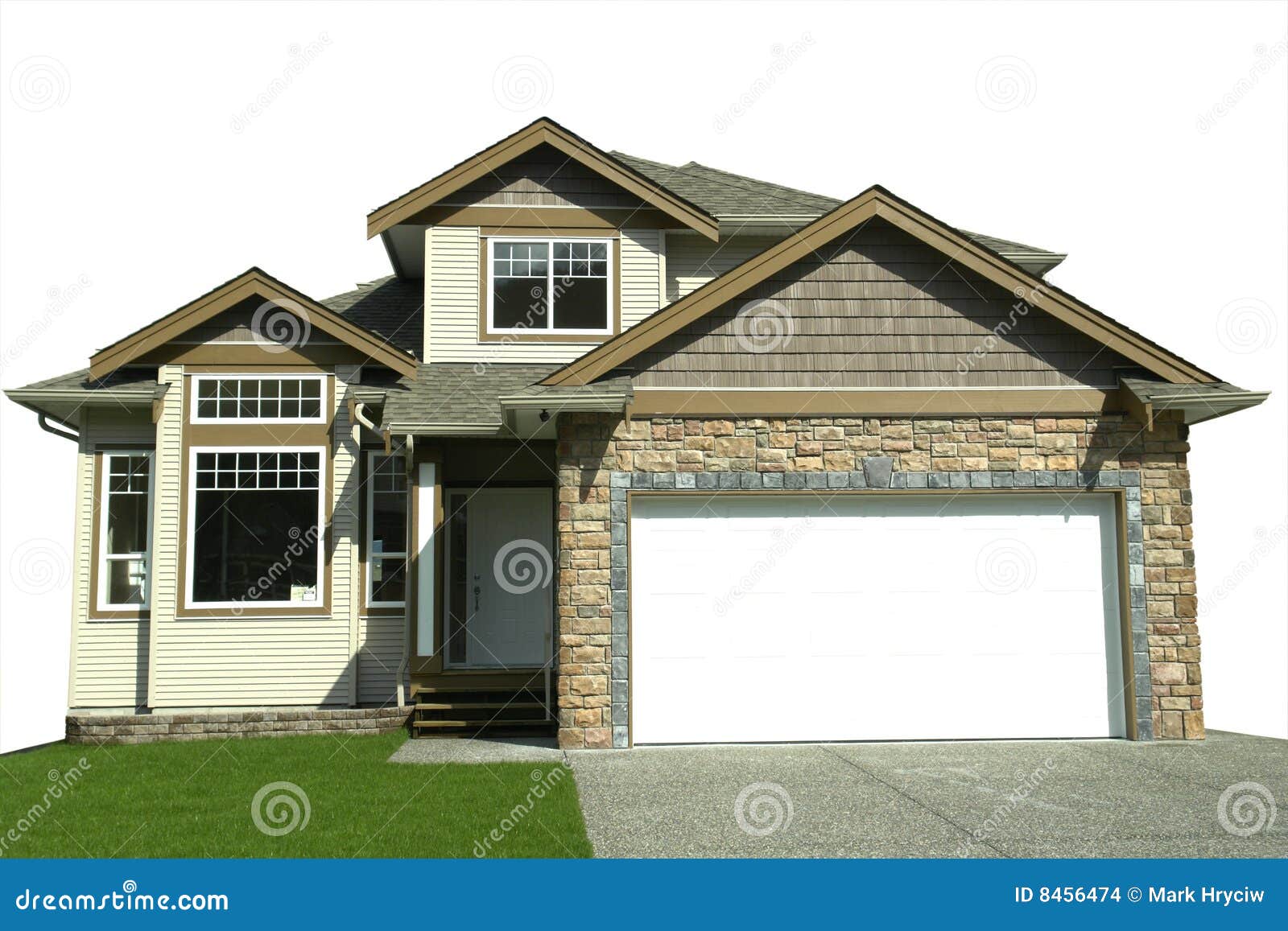 House Isolated stock photo. Image of isolated, garage - 8456474
