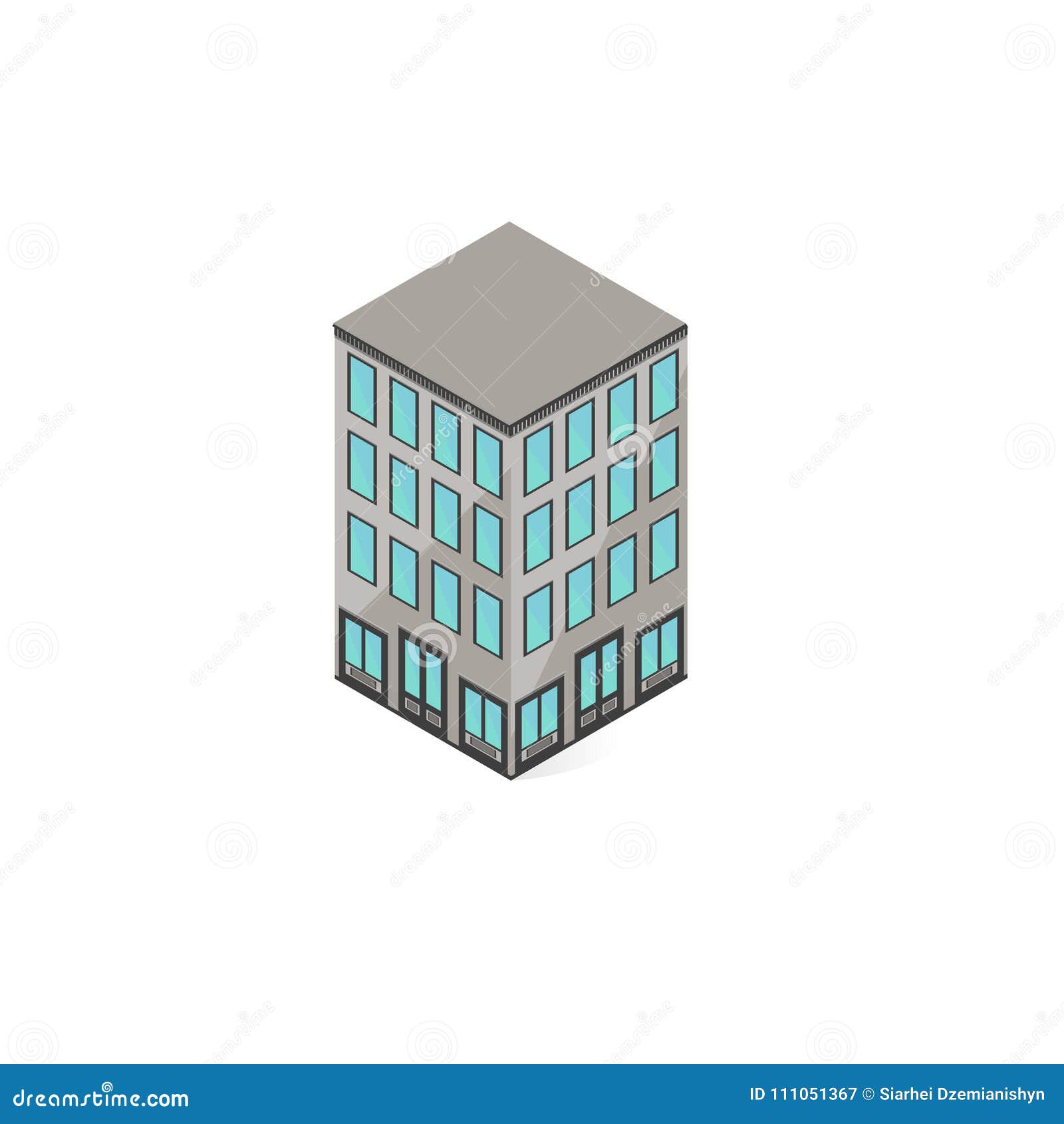 House Isometric Icon Isolated Stock Illustration - Illustration of ...