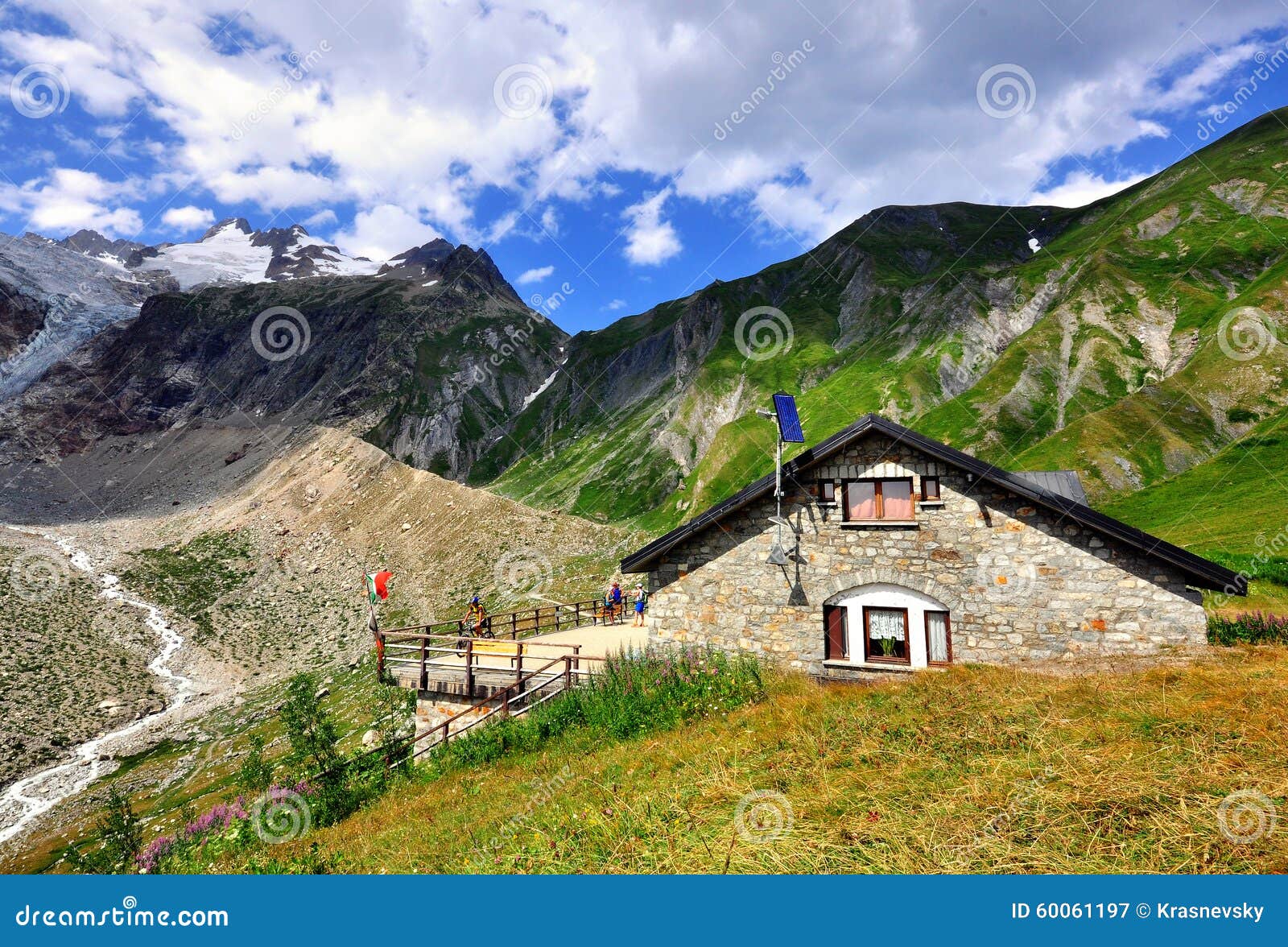 House in italian Alps stock image. Image of wild, aosta - 60061197
