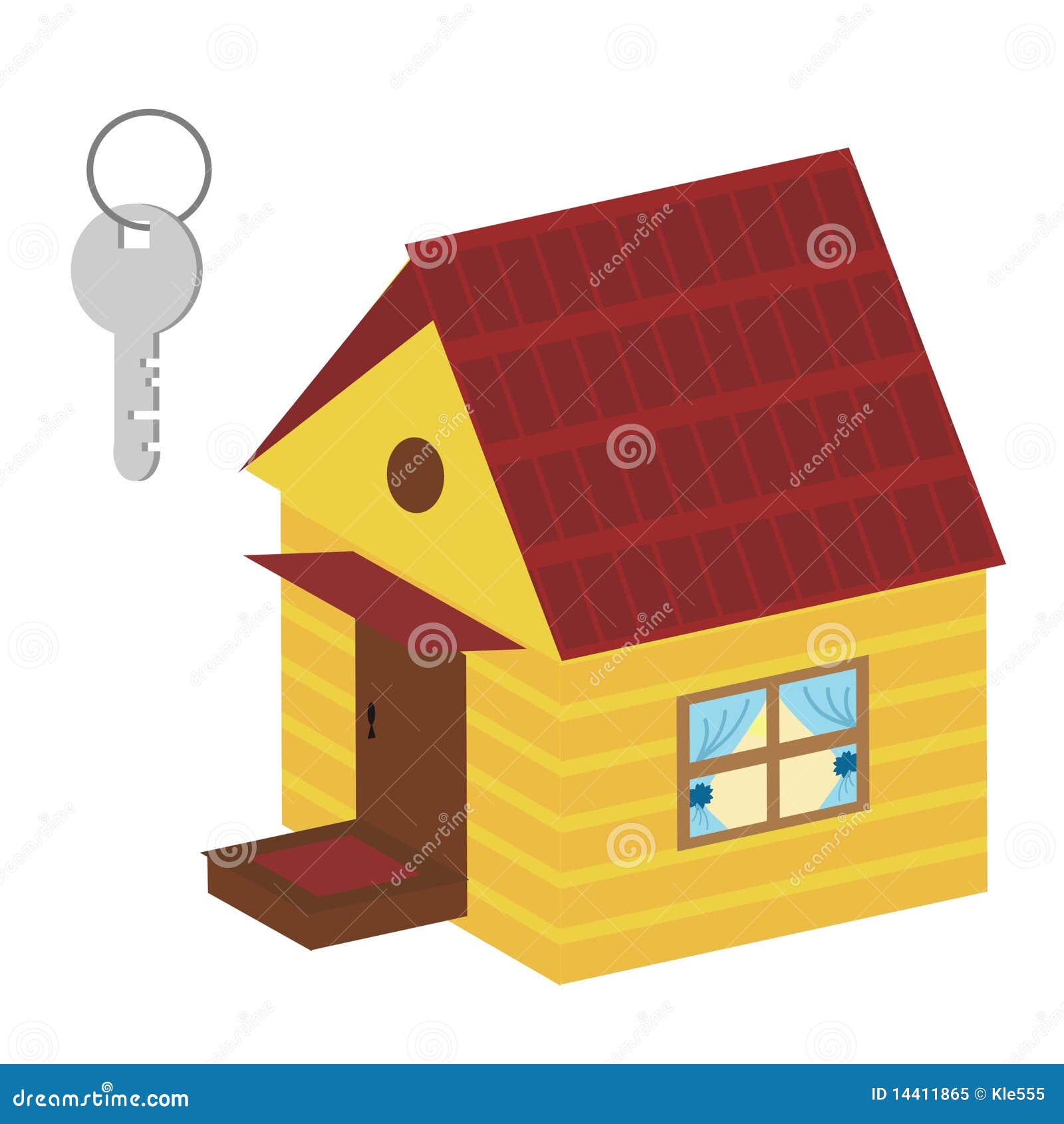 House and key stock vector. Illustration of background - 14411865