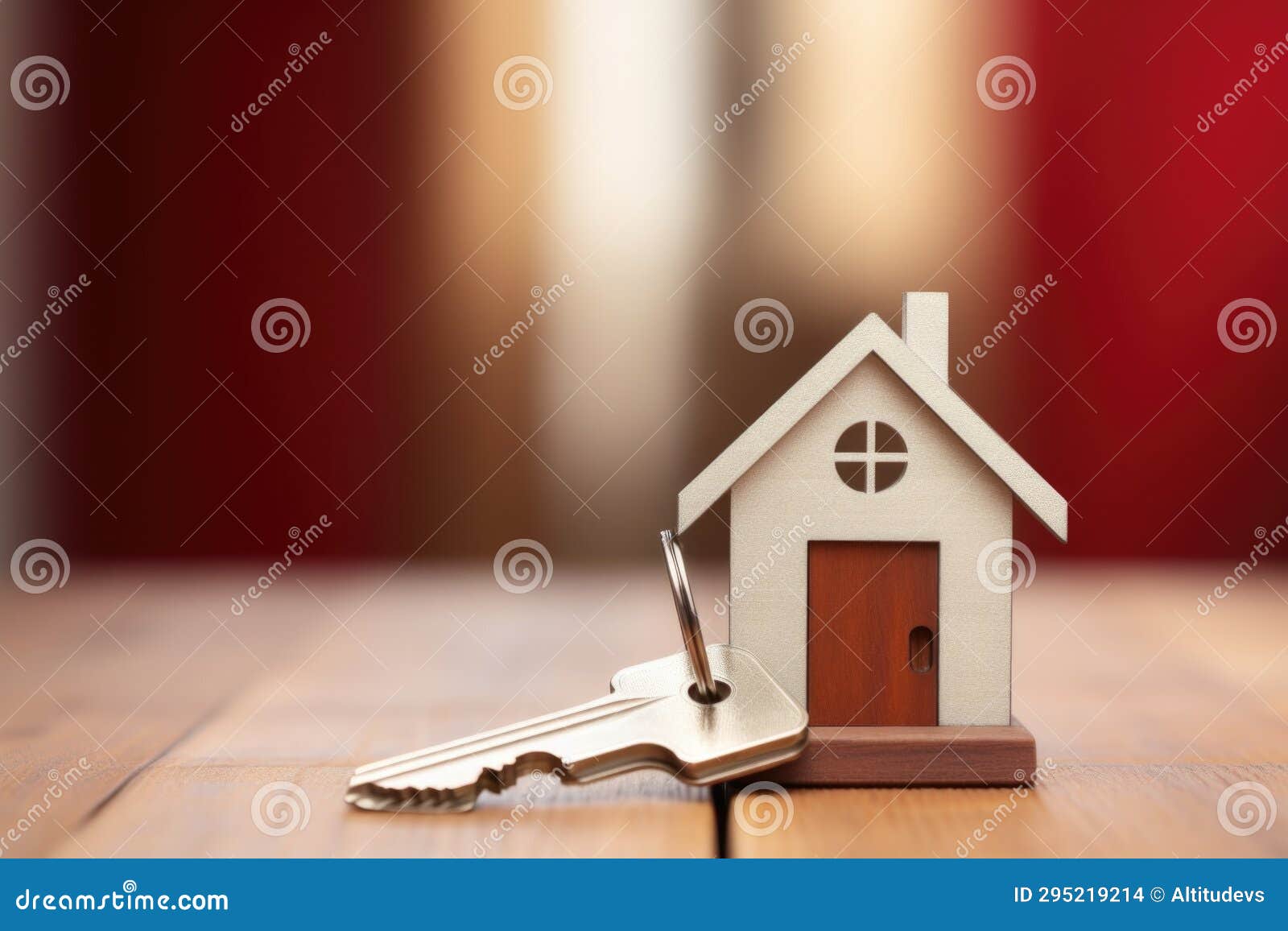 House Key in Front of a Keyhole of a Wooden Door Stock Photo - Image of ...