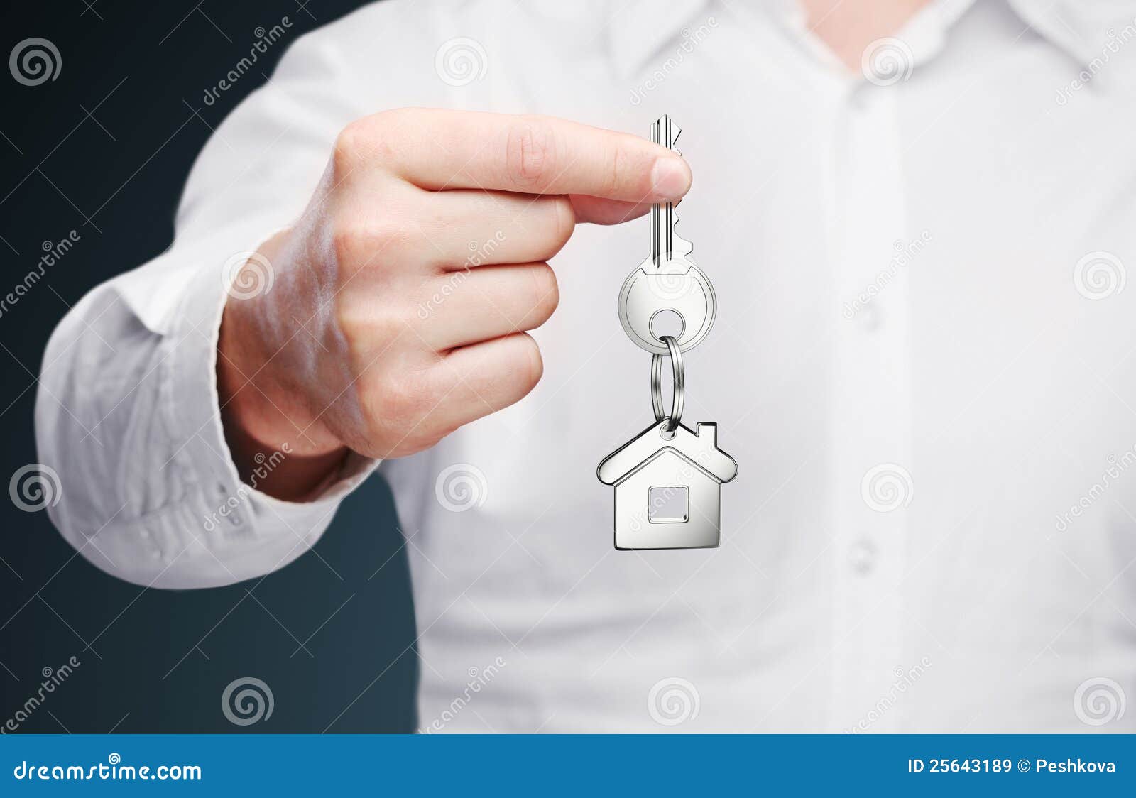 House key in hand stock image. Image of people, foreground - 25643189
