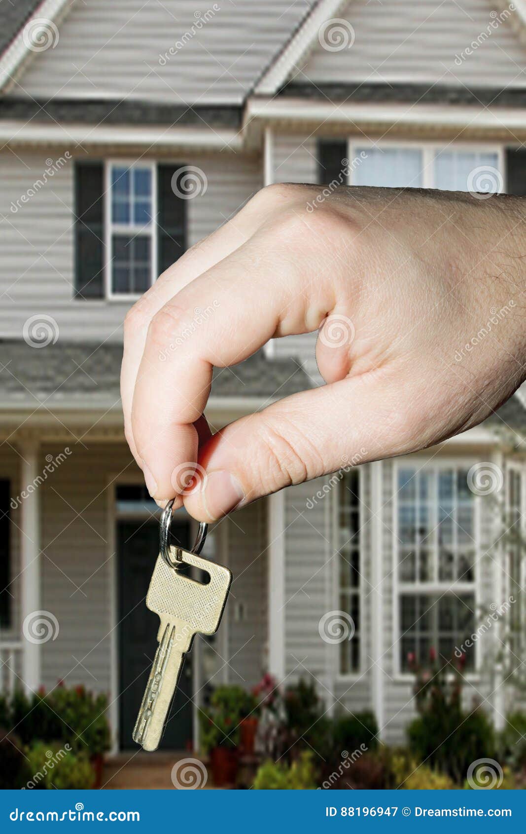 House key in hand stock image. Image of people, estate - 88196947