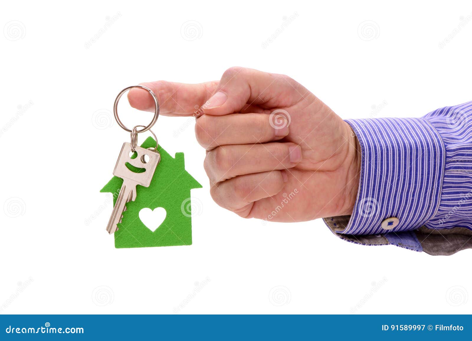 House Key in Hand of Real Estate Agent Stock Image - Image of apartment ...