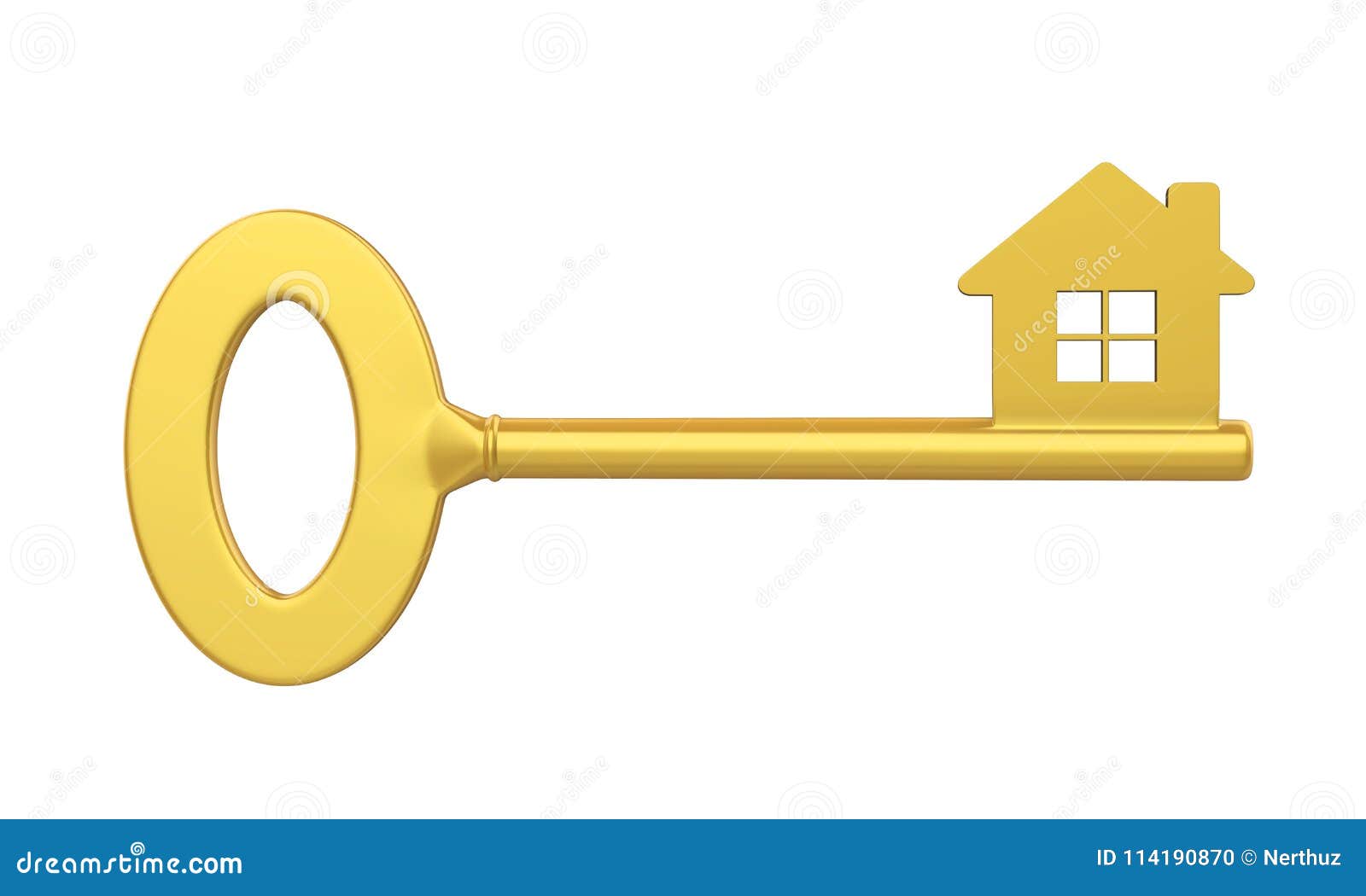House Key Isolated stock illustration. Illustration of open - 114190870