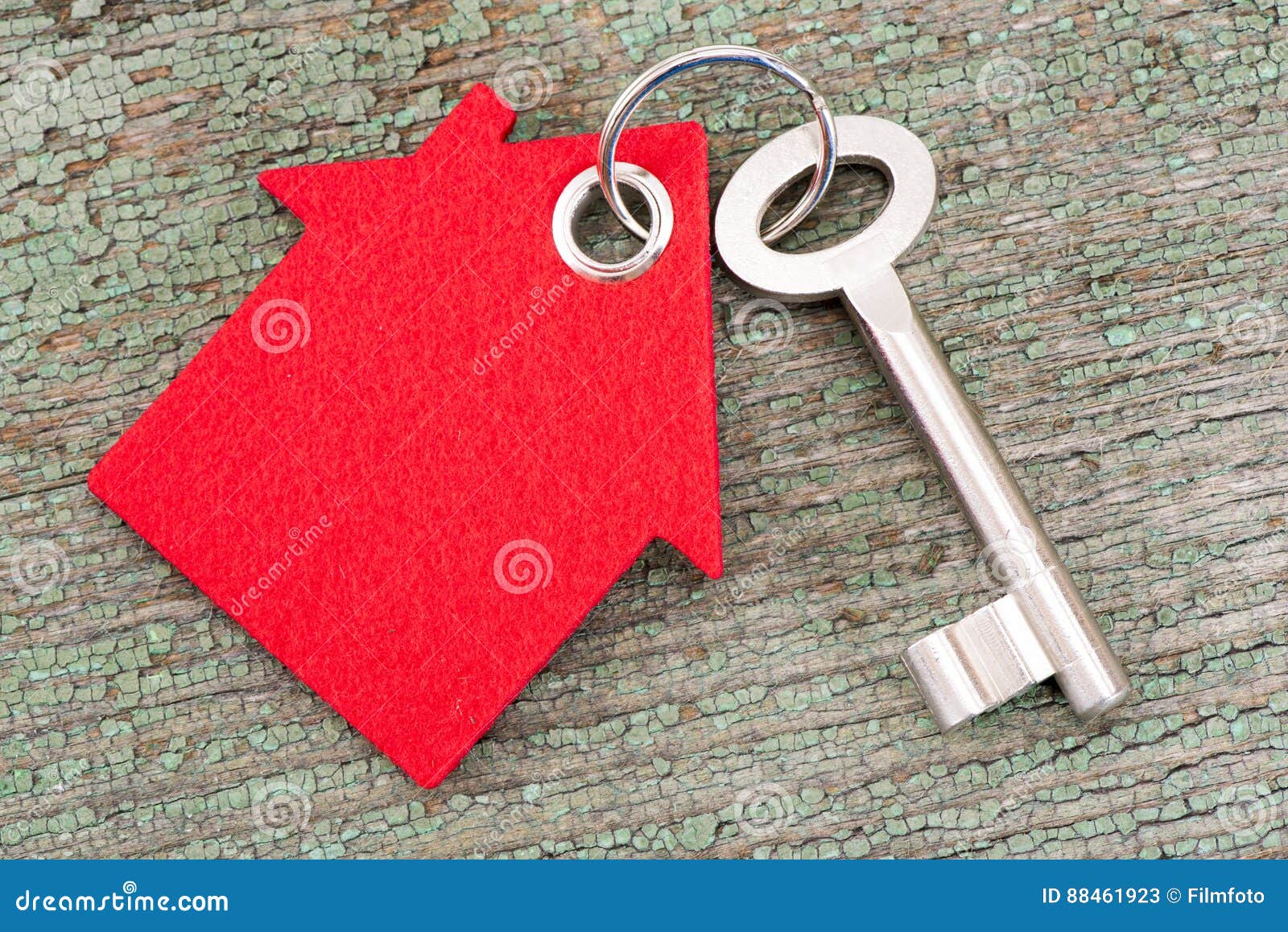 House key on keyring stock image. Image of broker, ring - 88461923