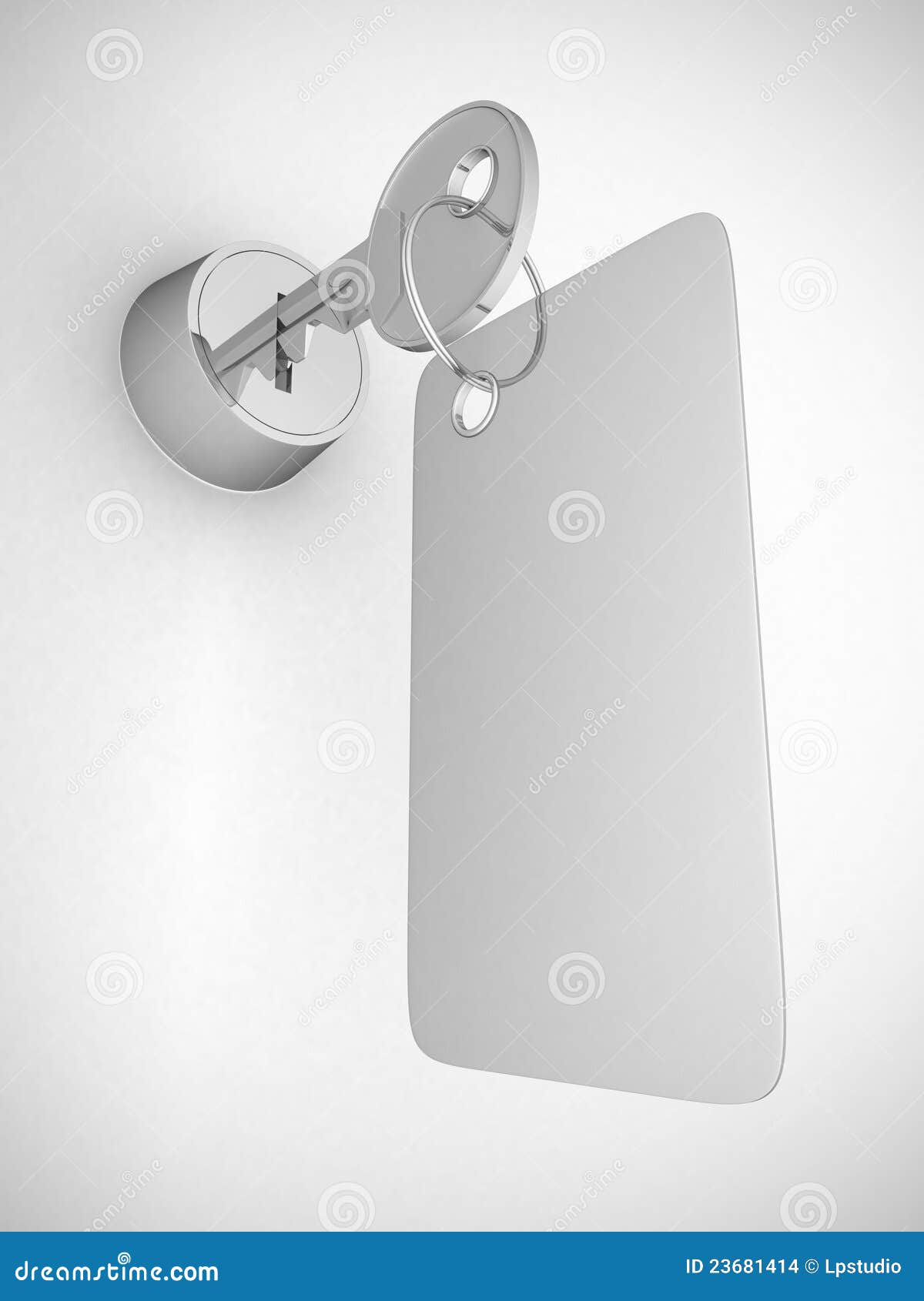 House key with label stock photo. Image of loan, keyring - 23681414