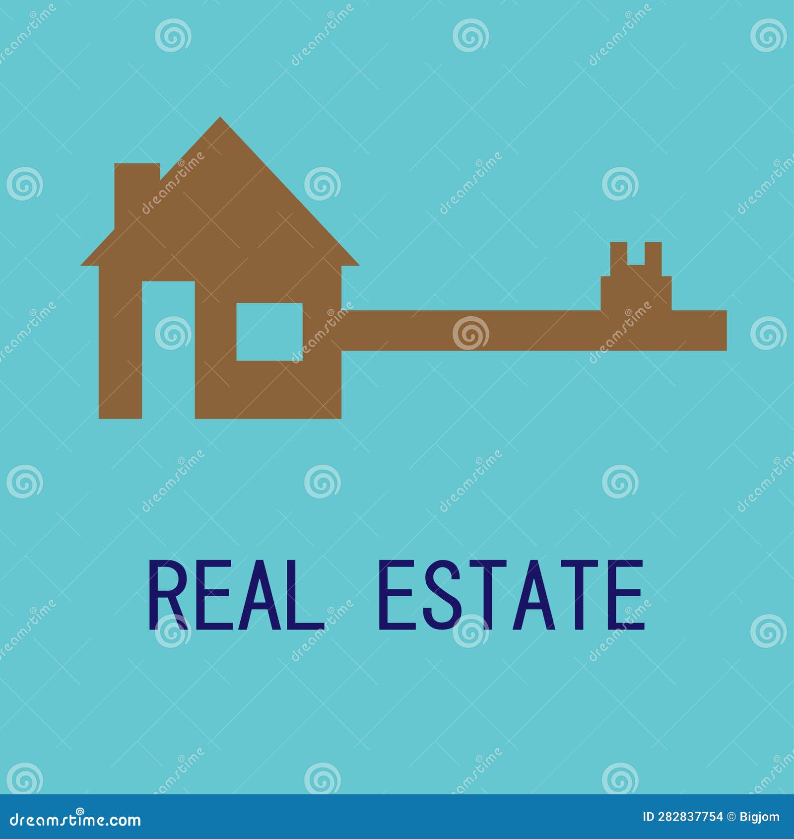 House Key. Real Estate. Icon Stock Vector - Illustration of ...