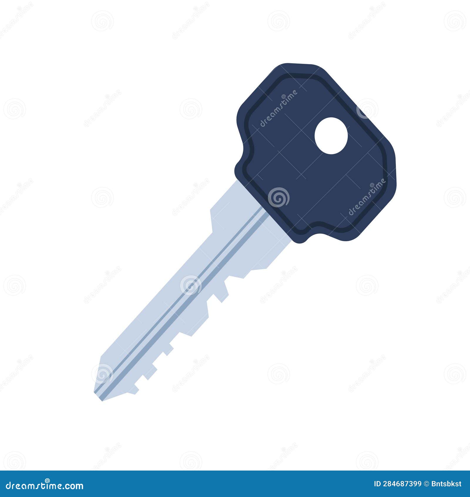 House Key. Realistic Modern Door Key. Home Security Stock Vector ...