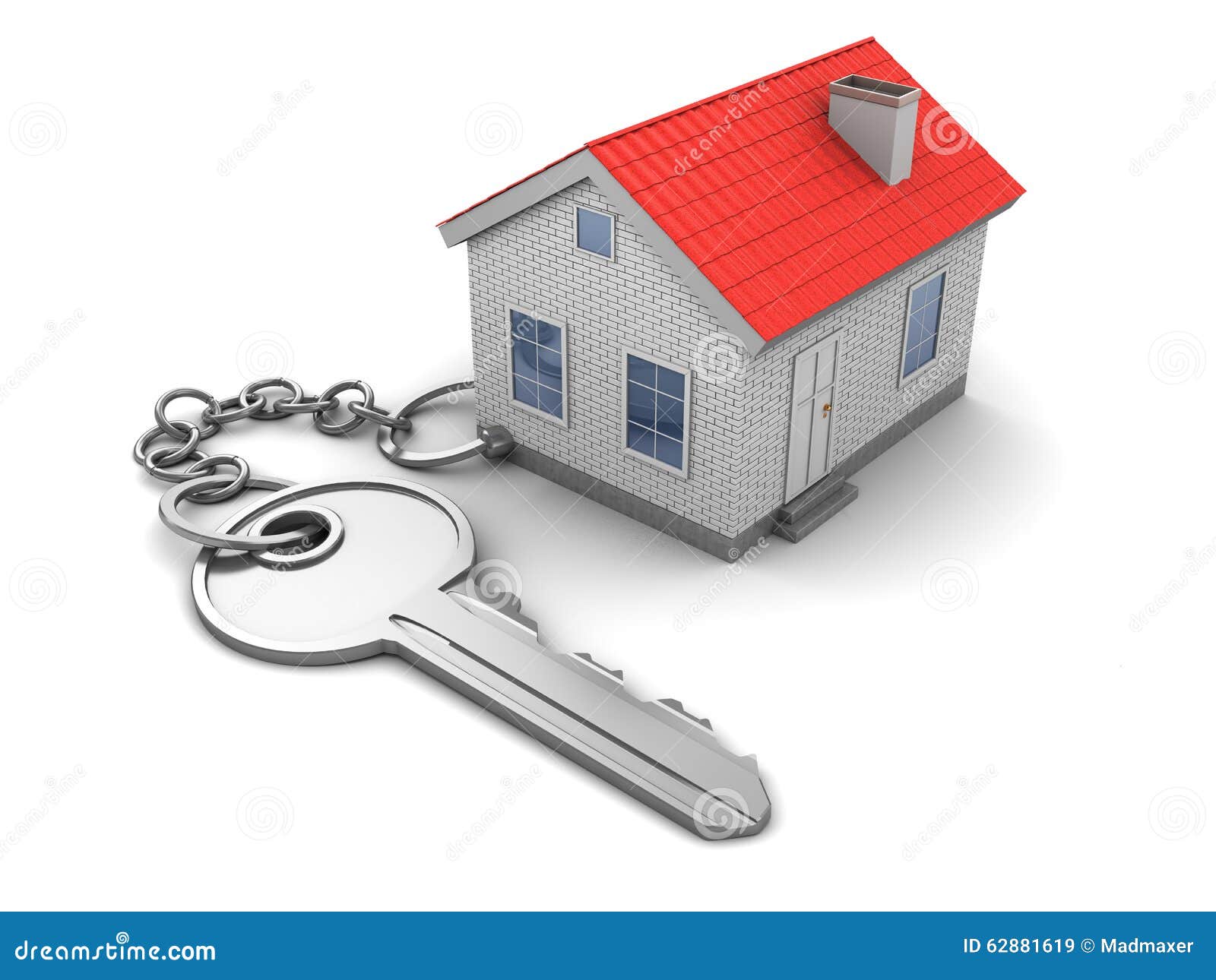 House keychain stock illustration. Illustration of chrome - 62881619