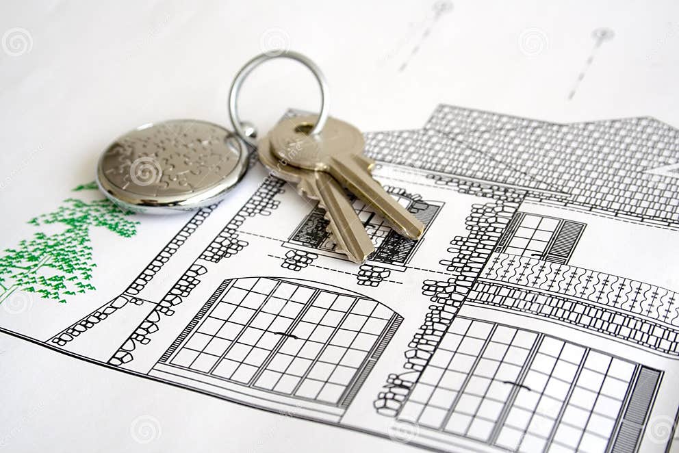 House keys stock image. Image of floor, plot, close, realtor - 1600379