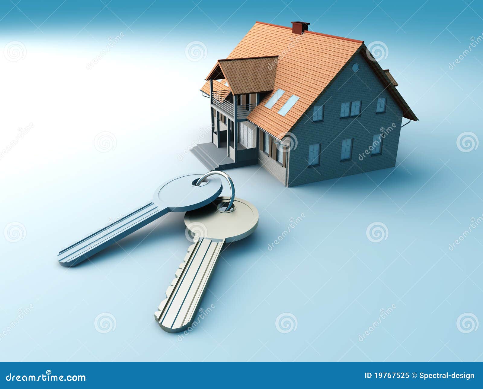 House and Keys stock illustration. Illustration of render - 19767525