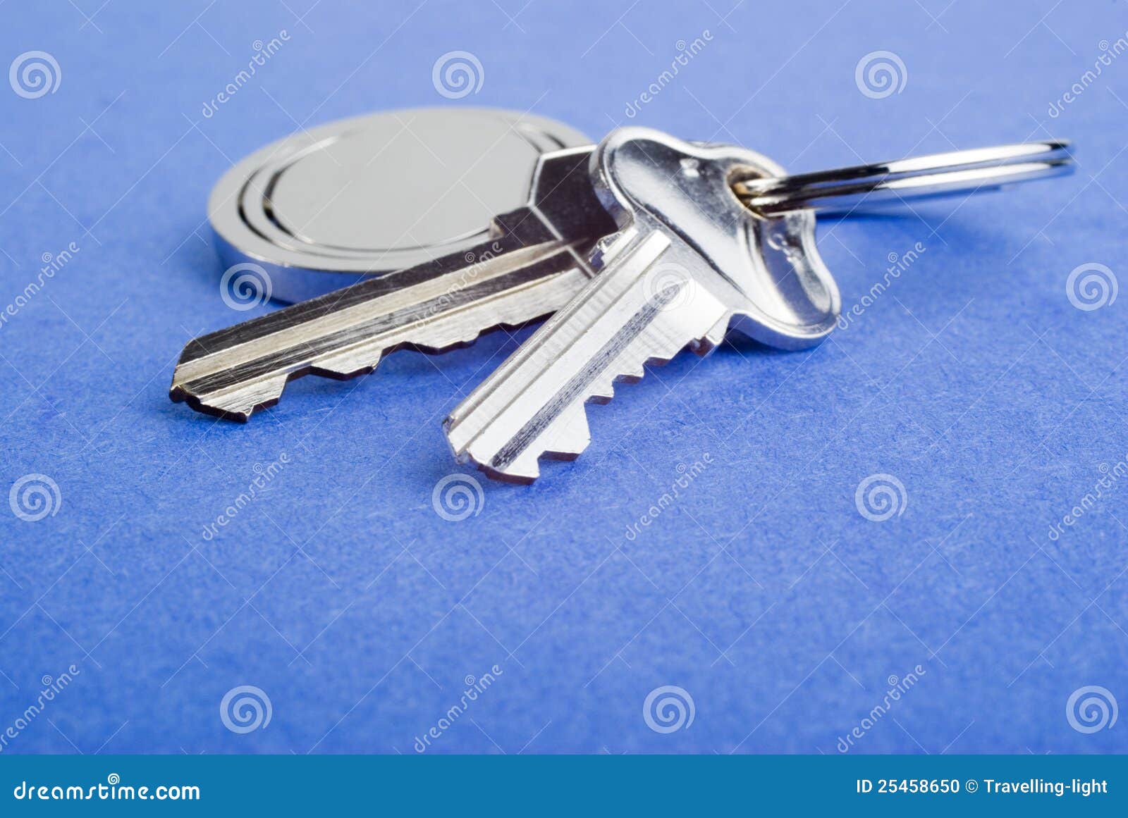 House Keys on Blue Textured Background Stock Photo - Image of texture ...