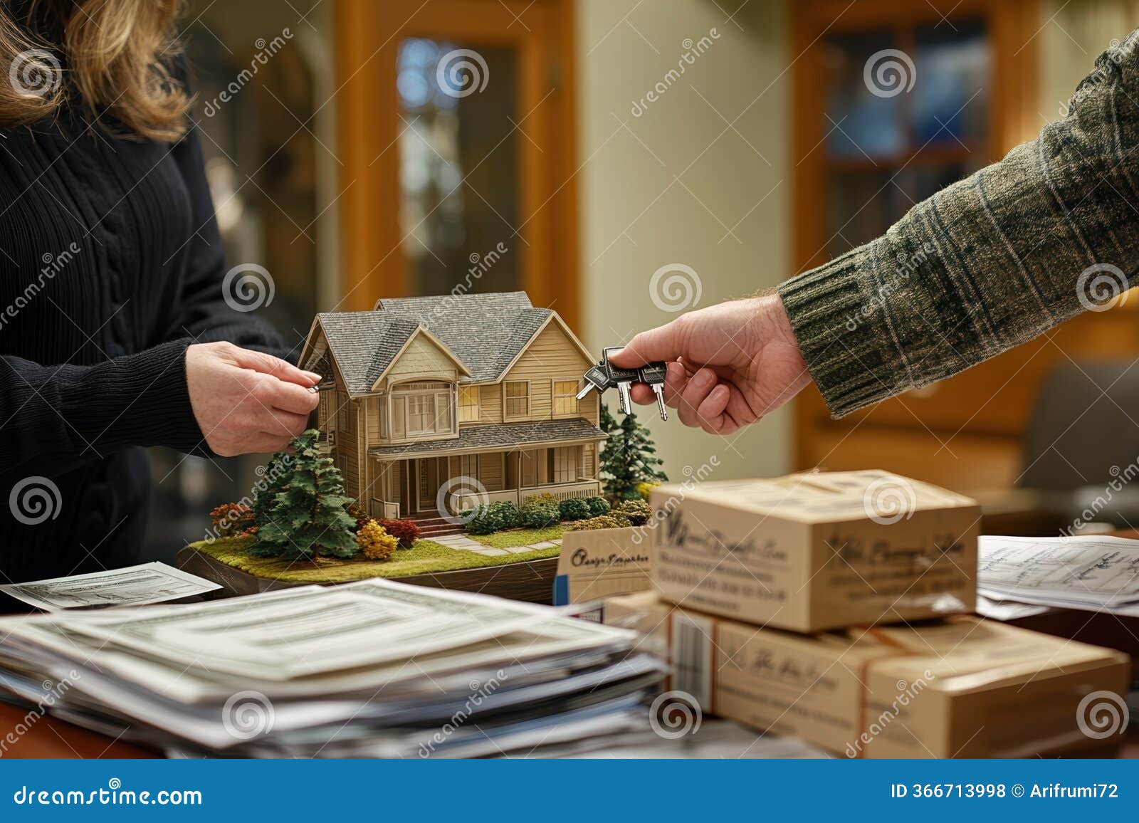 Handover Of The Keys Vector Illustration | CartoonDealer.com #89320674