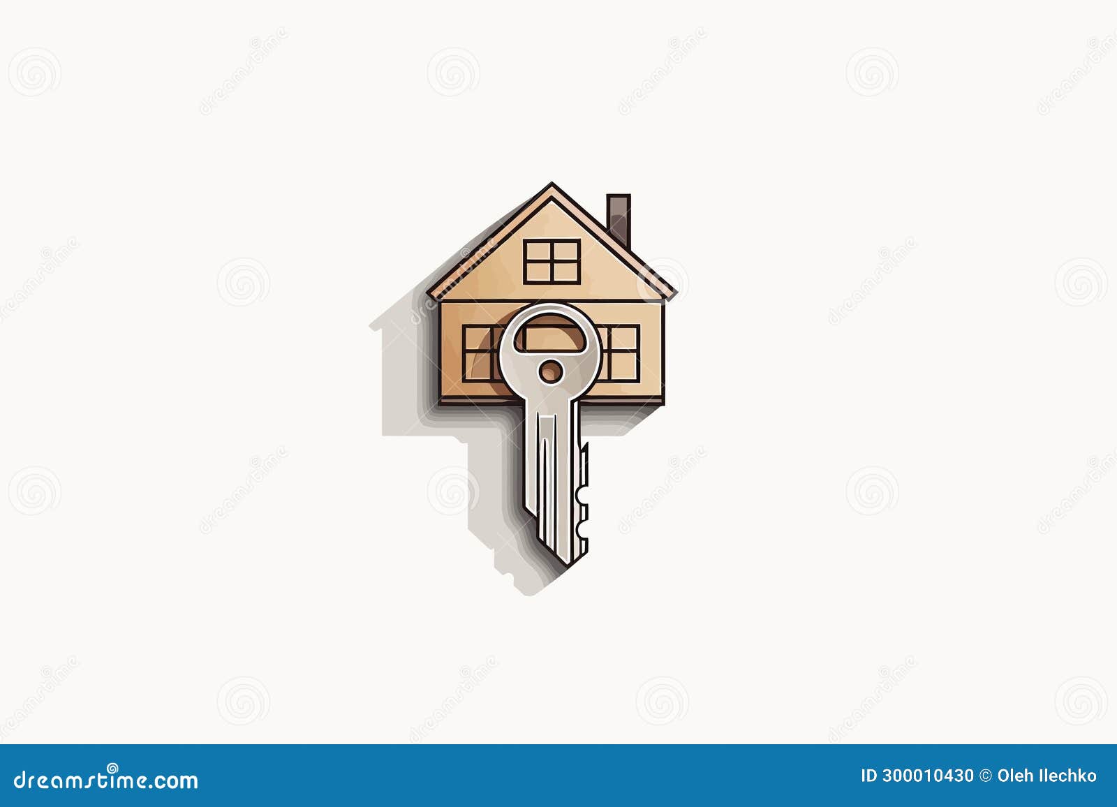 House and House Keys Isolated Vector Style Illustration Stock Vector ...