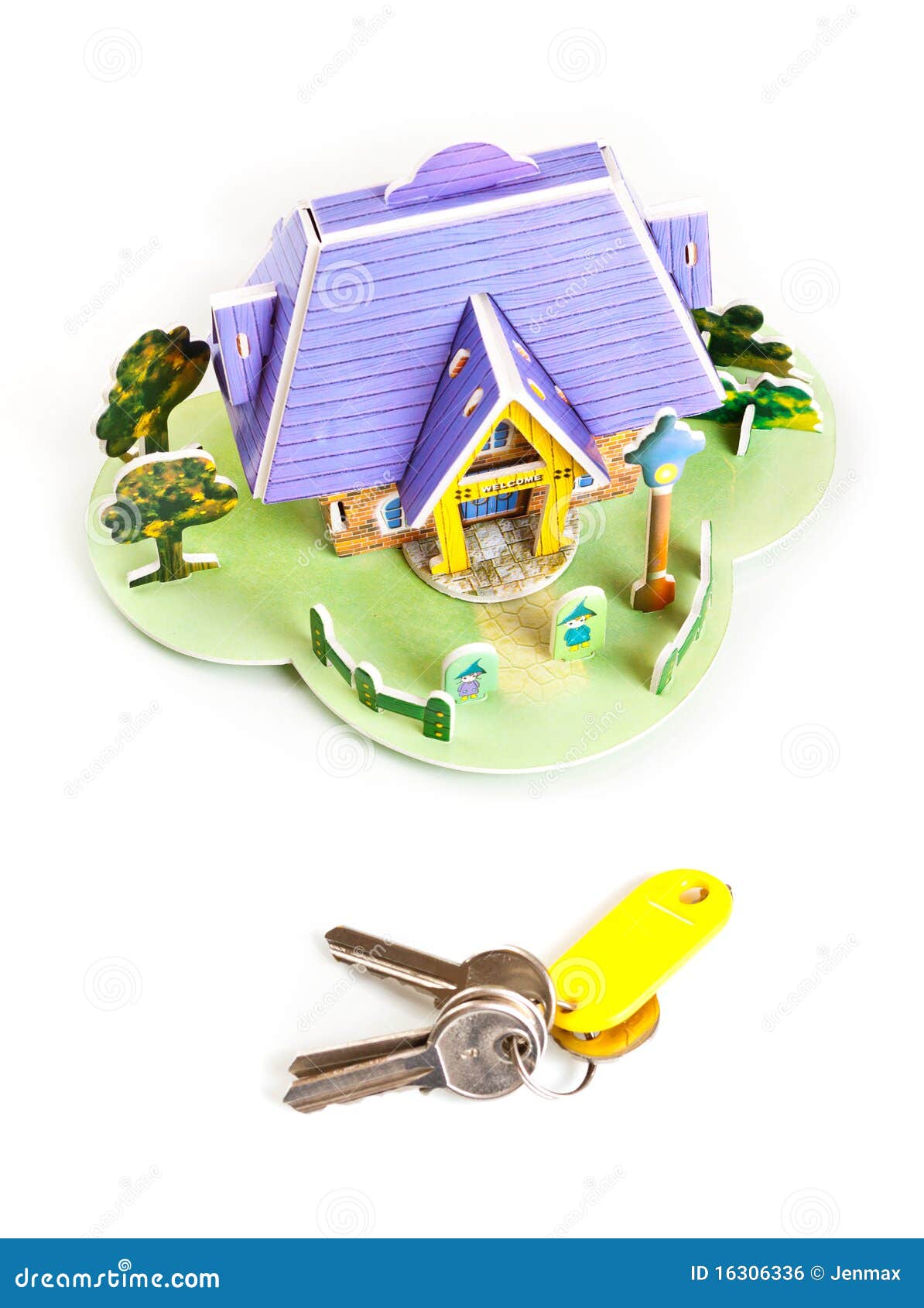 House With Keys Isolated On White Stock Photo - Image of business ...