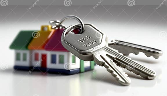 House Keys with Key House Key Keys with House Stock Illustration ...