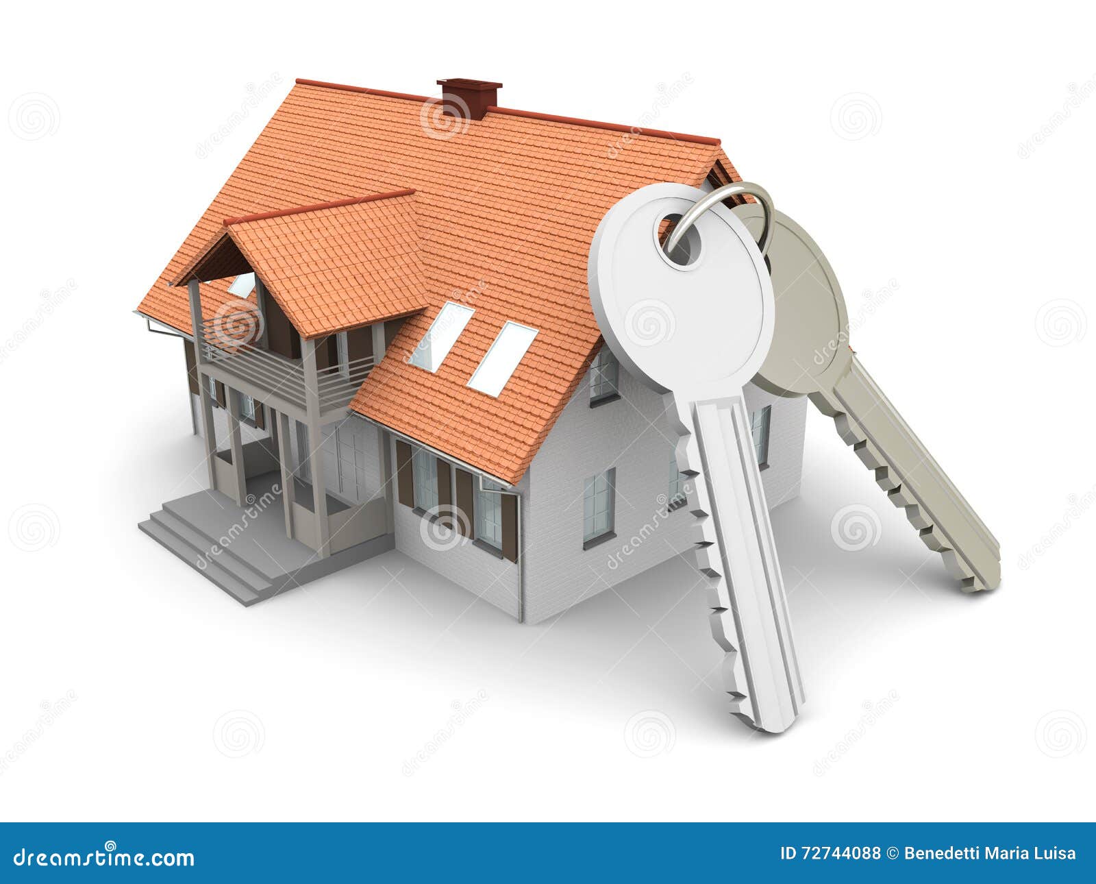 House and Keys stock illustration. Illustration of property - 72744088
