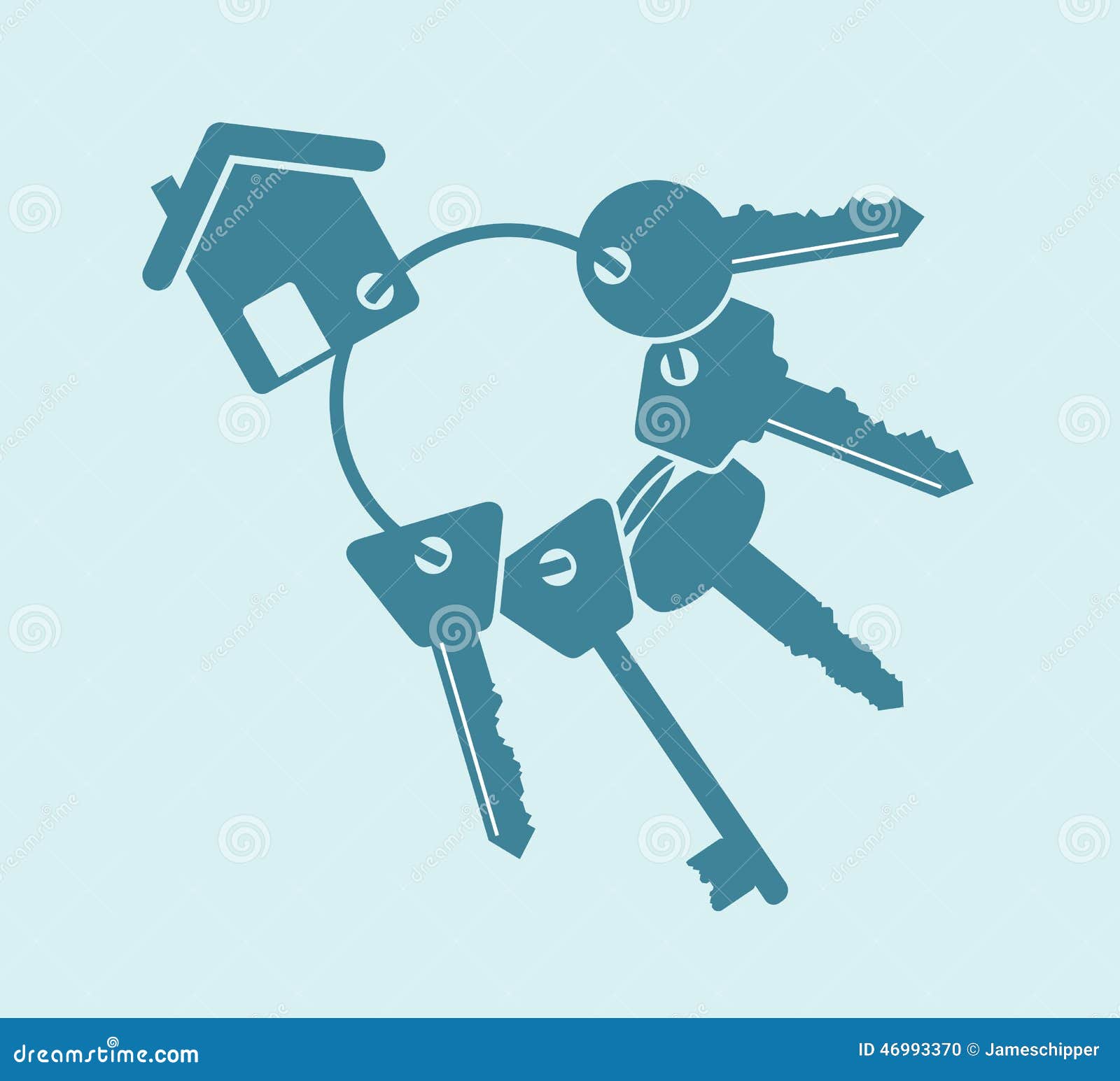 House keys stock vector. Illustration of close, concept - 46993370