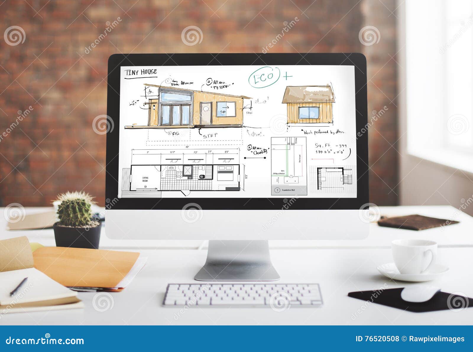 House Layout Floorplan Blueprint Sketch Concept Stock Photo - Image of ...